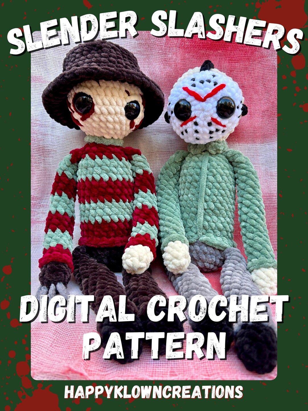 Slender Slasher Bundle *CROCHET PATTERN* Hockey Mask & Nightmare Slasher PDF - Etsy