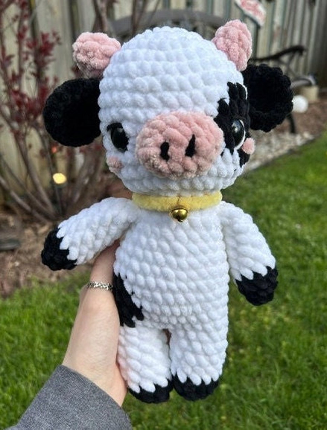 Crochet Cow Plush Stuffed Animal - Etsy