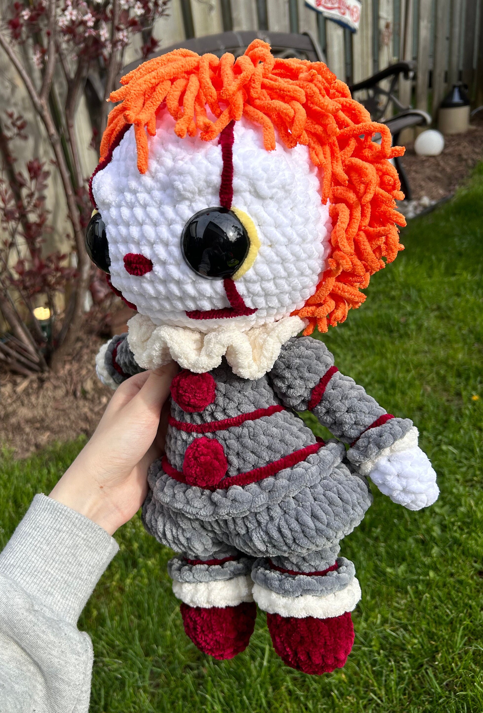 Crochet Wise Clown Slasher Stuffed Plush Character - Etsy