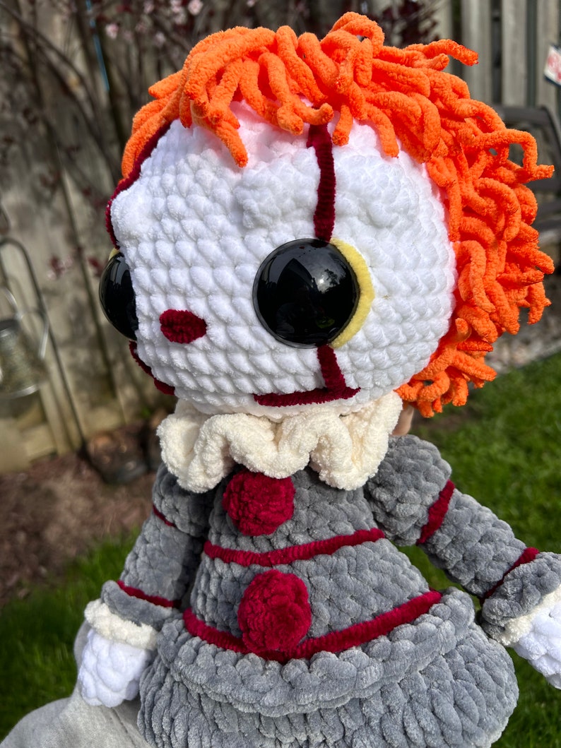 Crochet Wise Clown Slasher Stuffed Plush Character - Etsy
