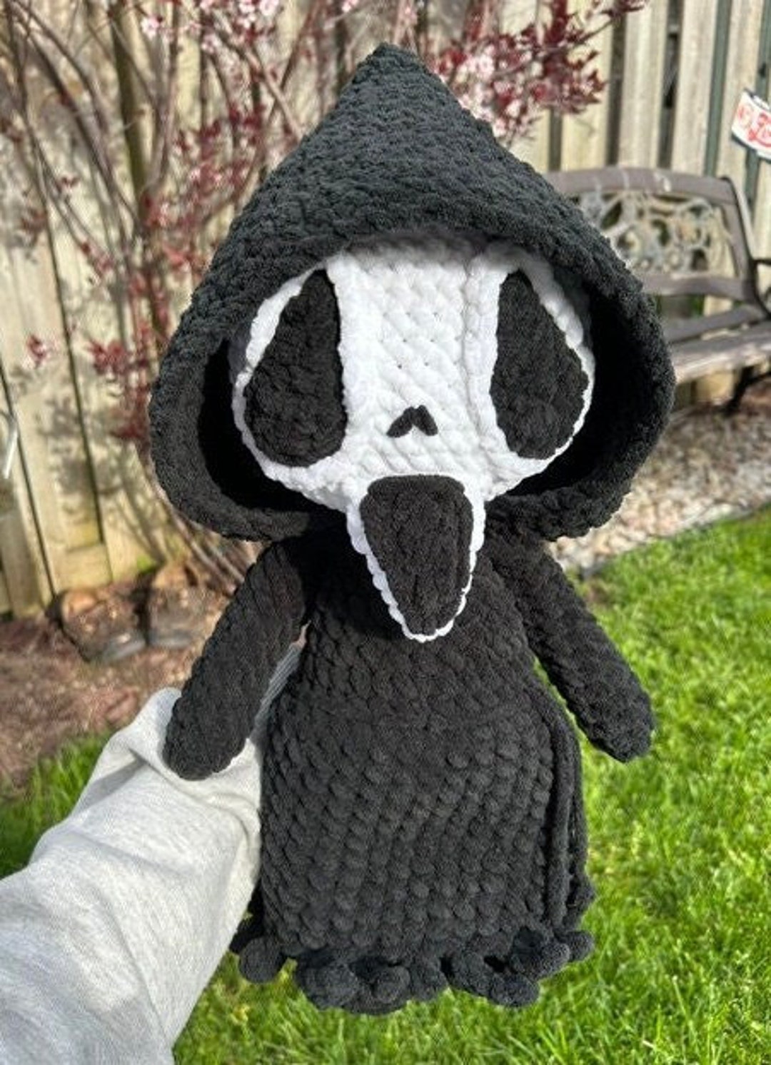 Crochet Demon Mask Slasher Stuffed Plush Character - Etsy