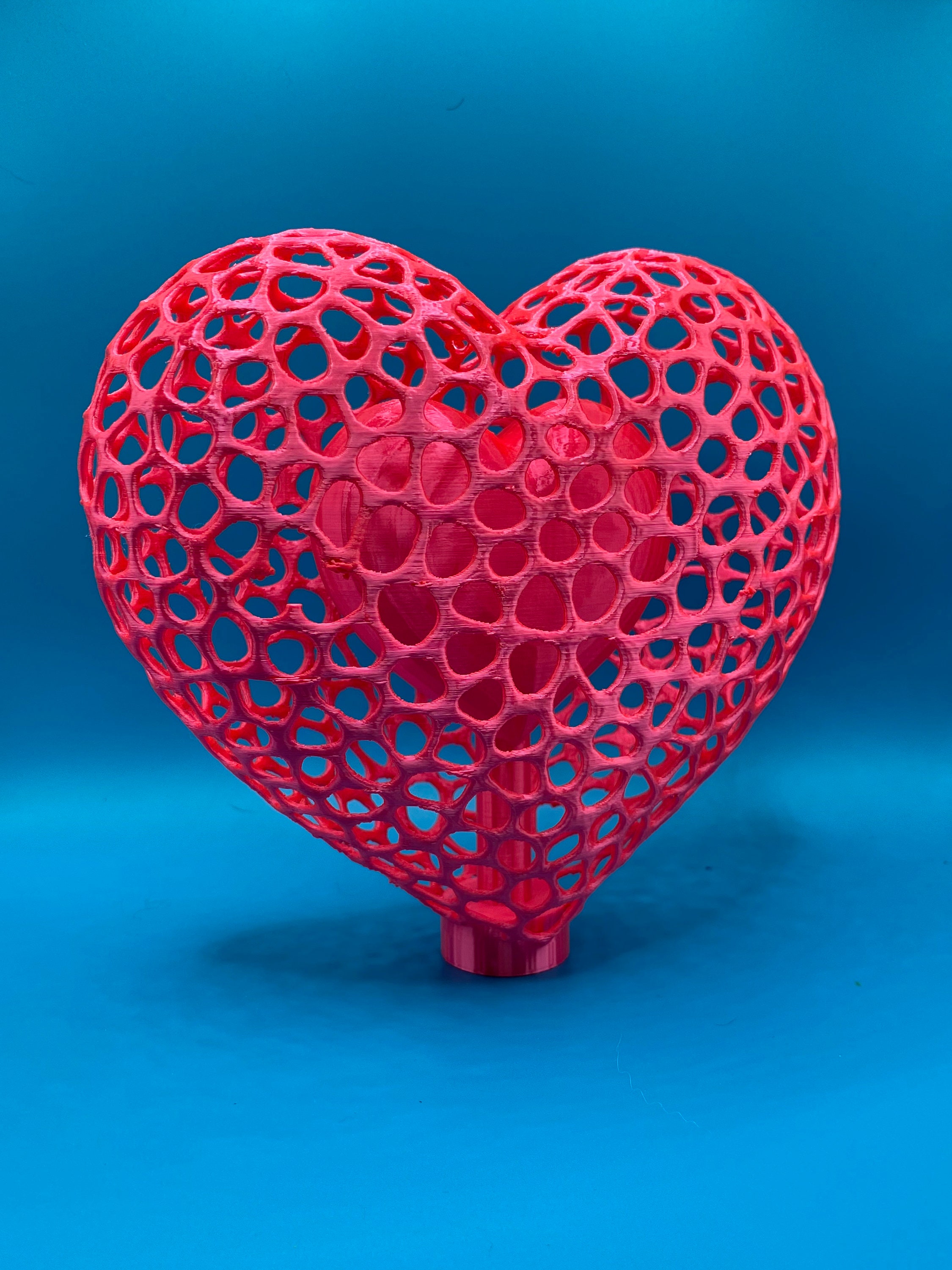 Voronoi Style Heart With Embedded Heart Artistic Love Etsy 