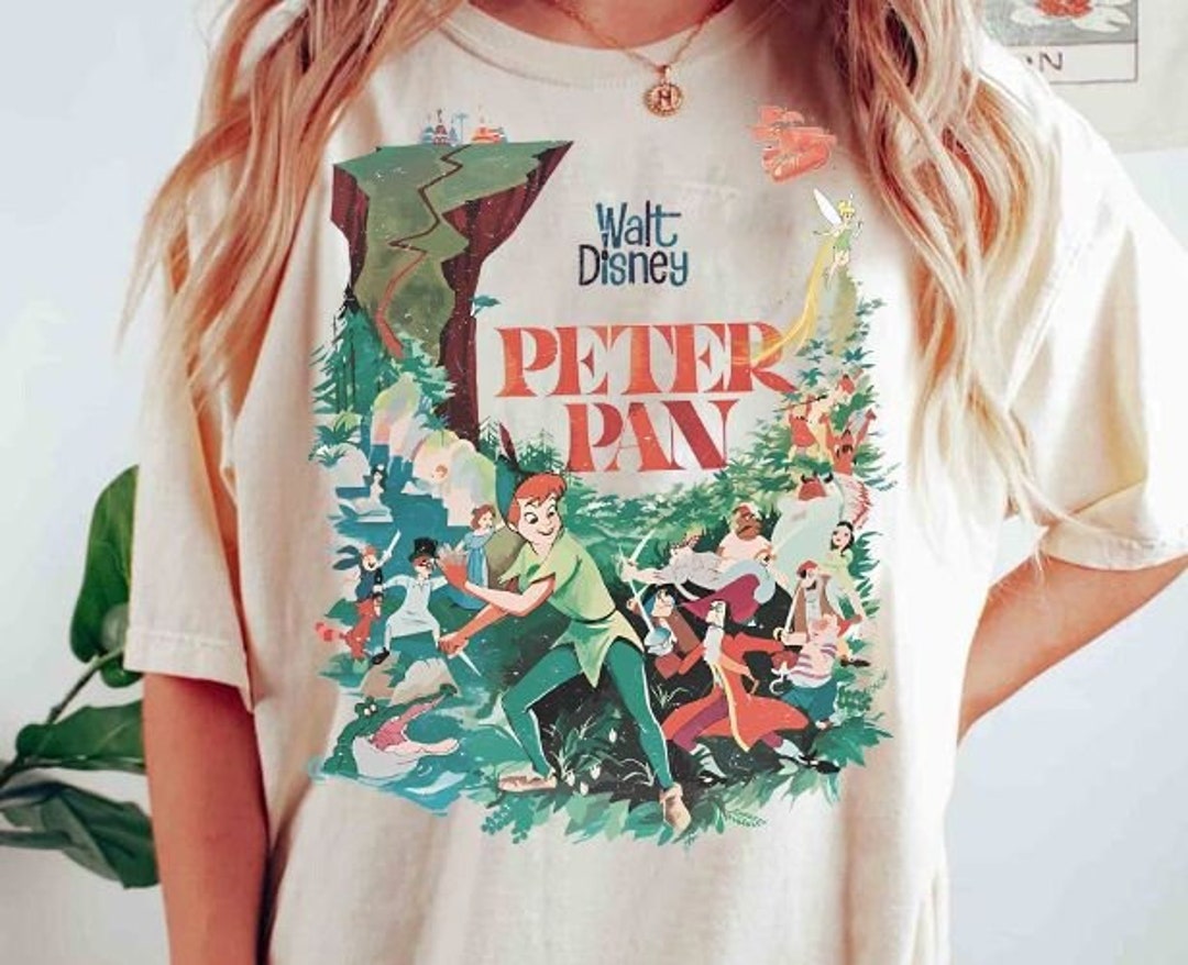 Vintage Disney Peter Pan Shirt, Walt Disney Neverland T-shirt, Wdw ...