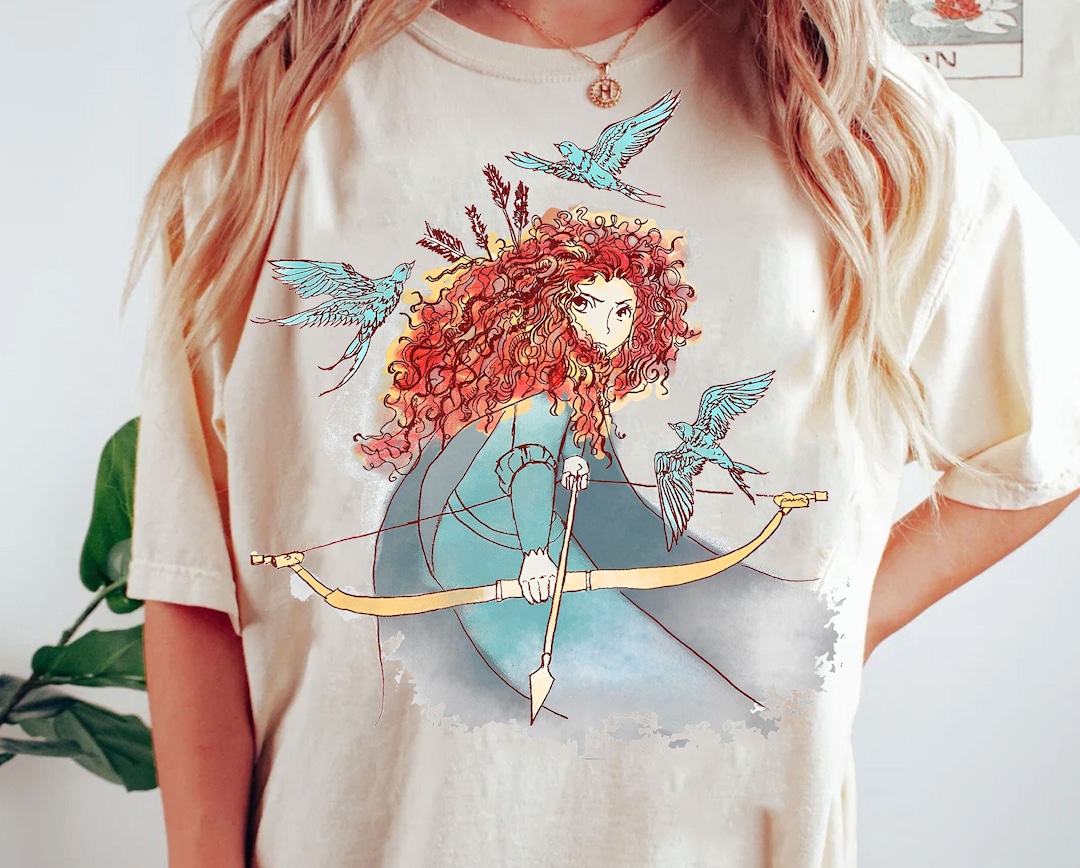 Retro Disney Brave Merida Princess Watercolor Shirt, Birthday Girl Trip ...