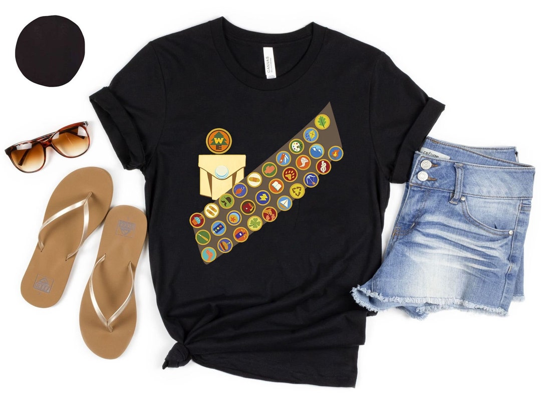 Retro Disney Pixar up Shirt, Funny Russell Patches Custom Cosplay T ...