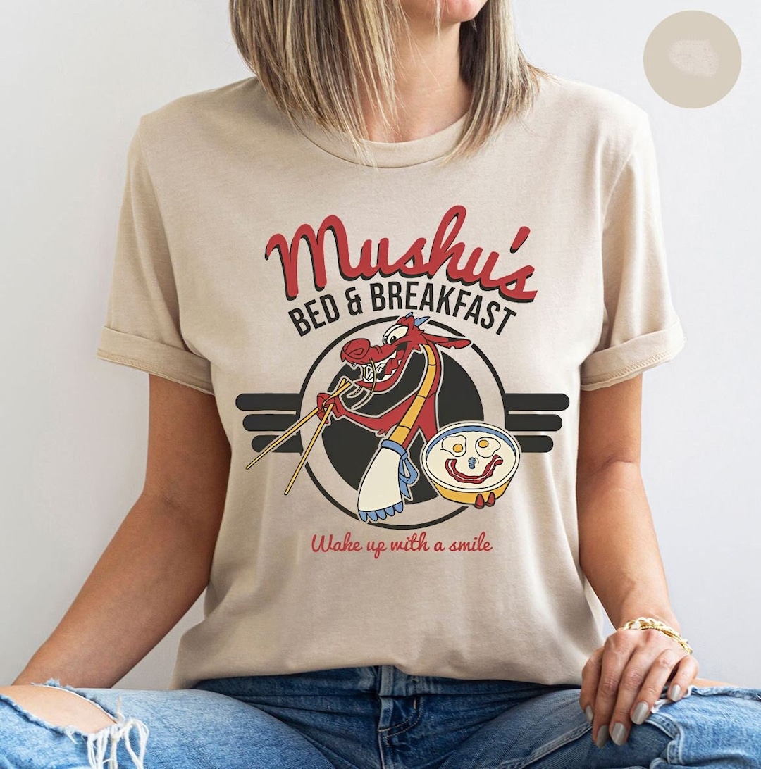 Funny Disney Mulan Mushu's Shirt, Bed and Breakfast Poster T-shirt, Wdw ...