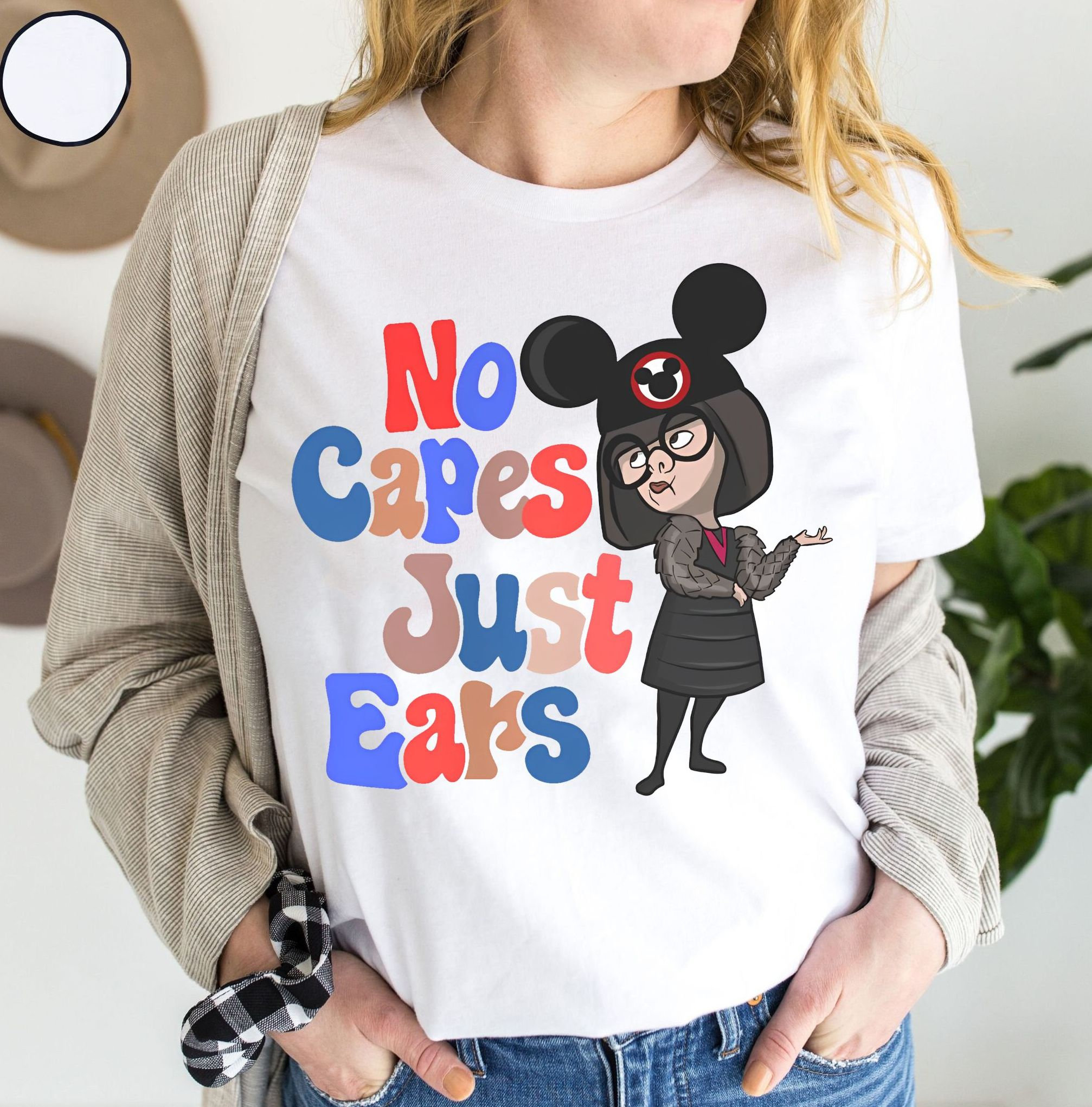 Vintage Disney Edna Mode No Capes Just Ears Shirt, Retro the ...