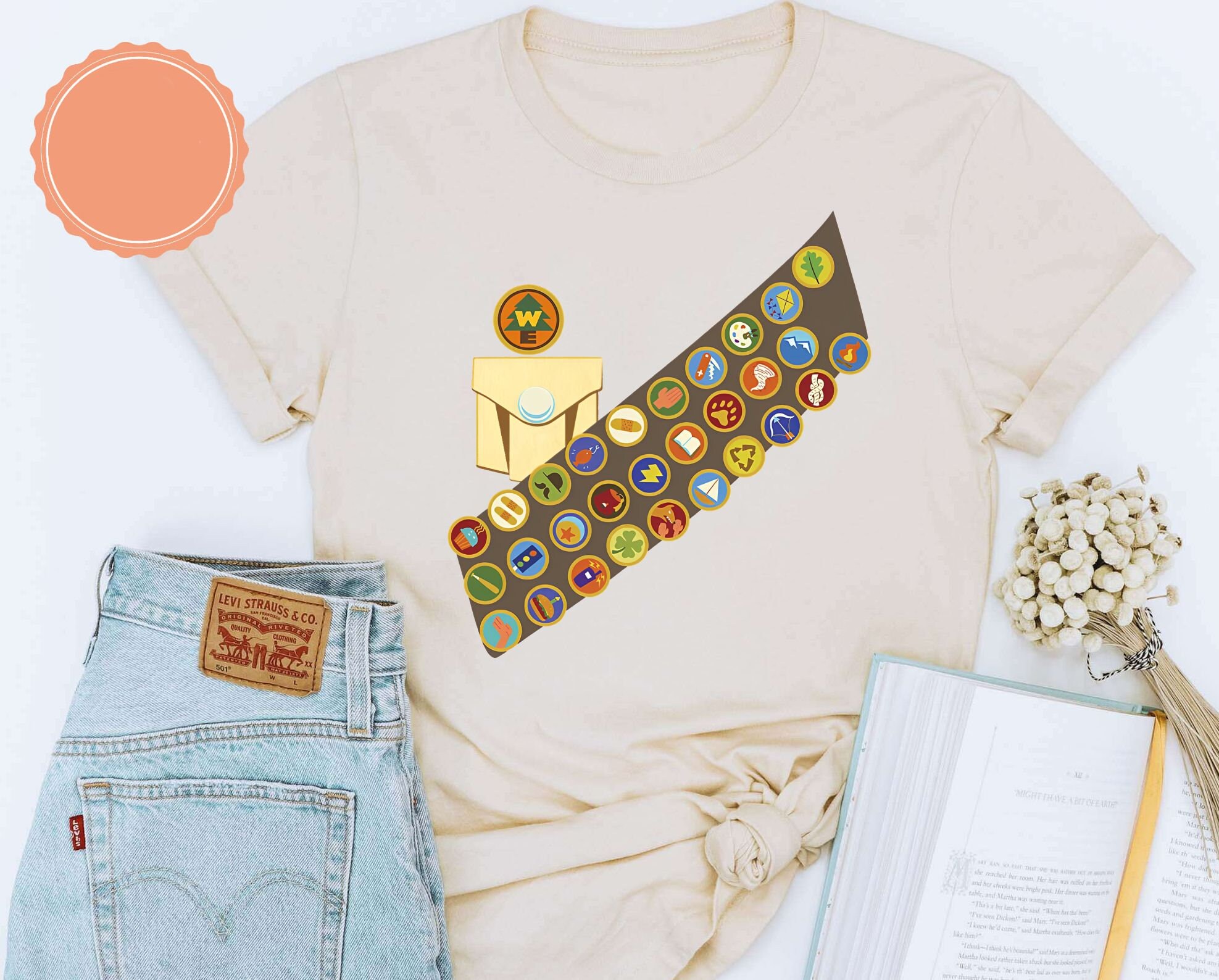 Retro Disney Pixar up Shirt, Funny Russell Patches Custom Cosplay T ...