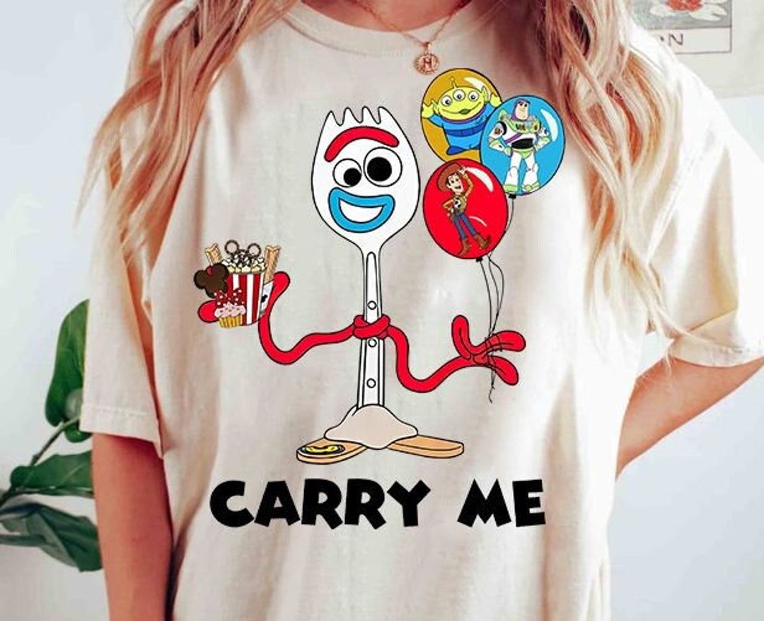 Retro Disney Pixar Toy Story Shirt, Funny Forky Carry Me Mickey Balloon ...