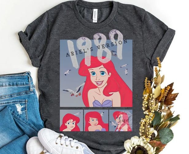 Vintage Disney Ariel Princess Version 1989 Shirt, the Little Mermaid T ...