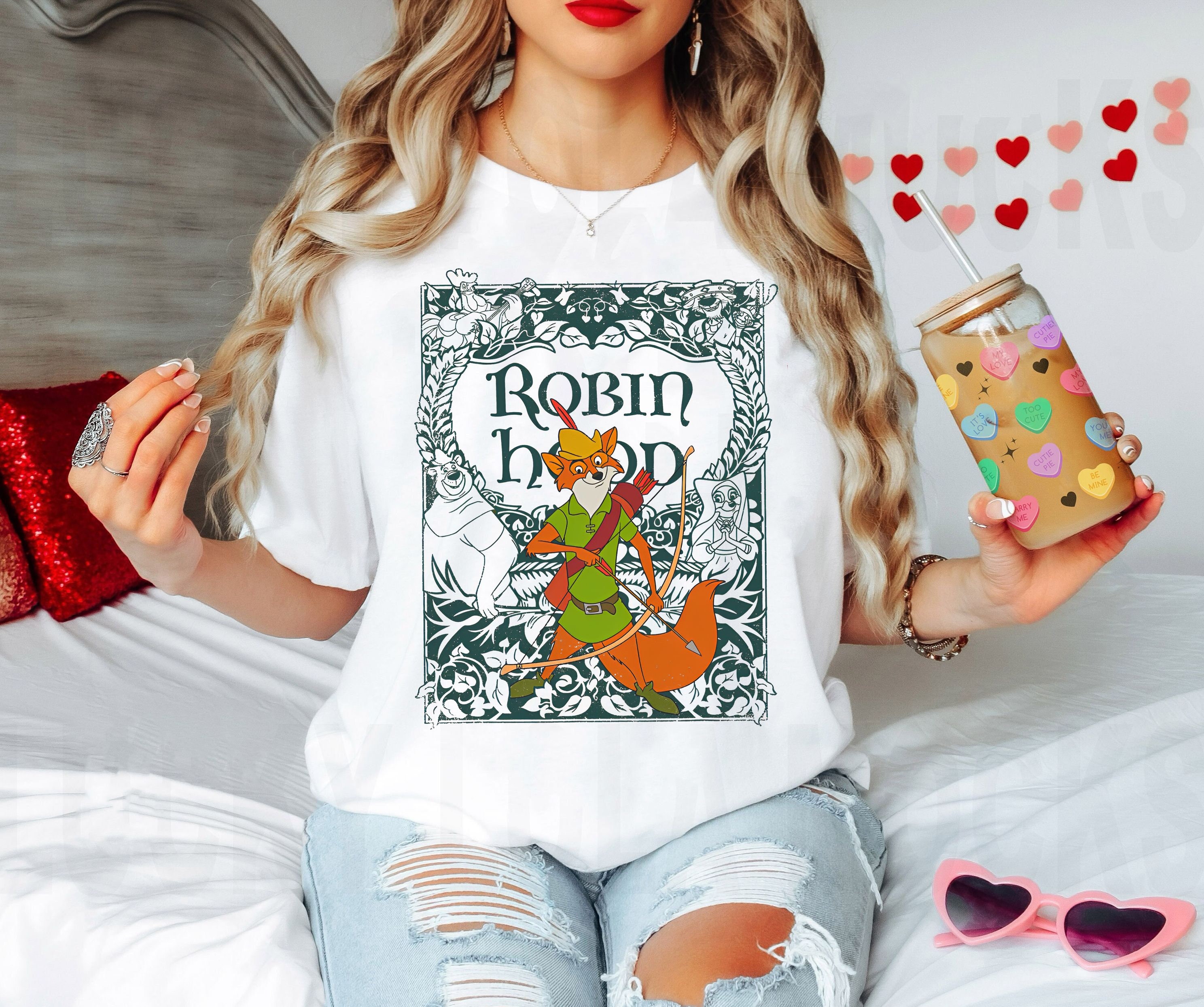 Vintage Disney Robin Hood 1973 Shirt, Robin Hood Characters Portrait T ...