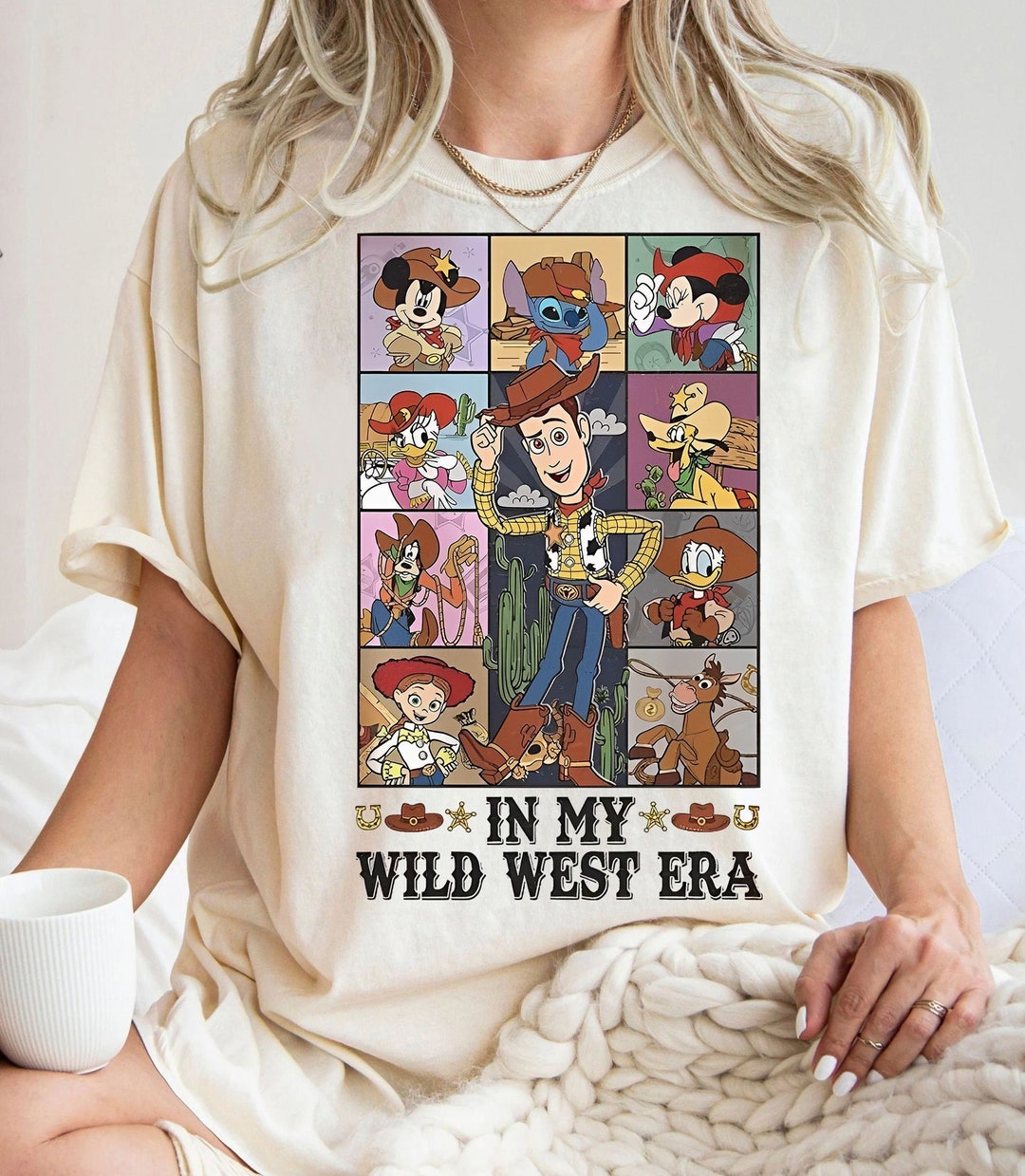 Vintage Disney Pixar Toy Story Shirt, in My Wild West Era Tshirt, Woody ...