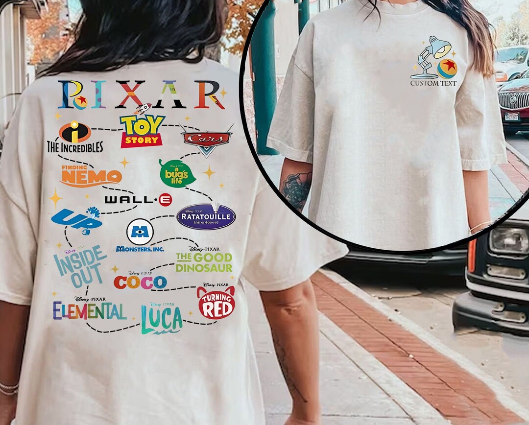 Retro 2-sided Disney Pixar Fest 2025 Shirt, Pixar Pals Playtime Party T ...