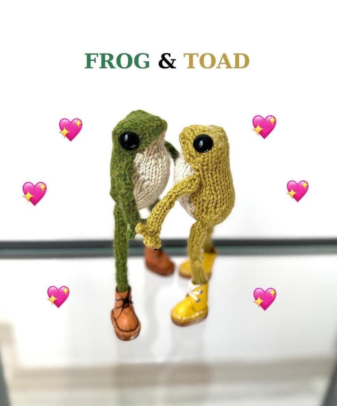 FROG & TOAD, Couple Frog, Duo Frogs, Amigurumi Frog, Knitted Frog ...