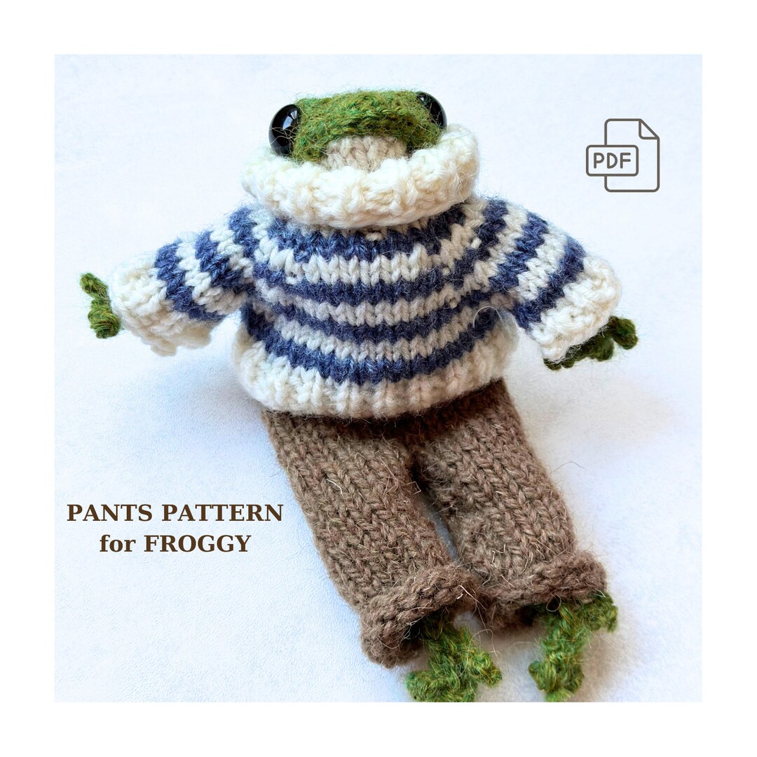 PANTS PATTERN for FROG - Knitting Pattern - Etsy