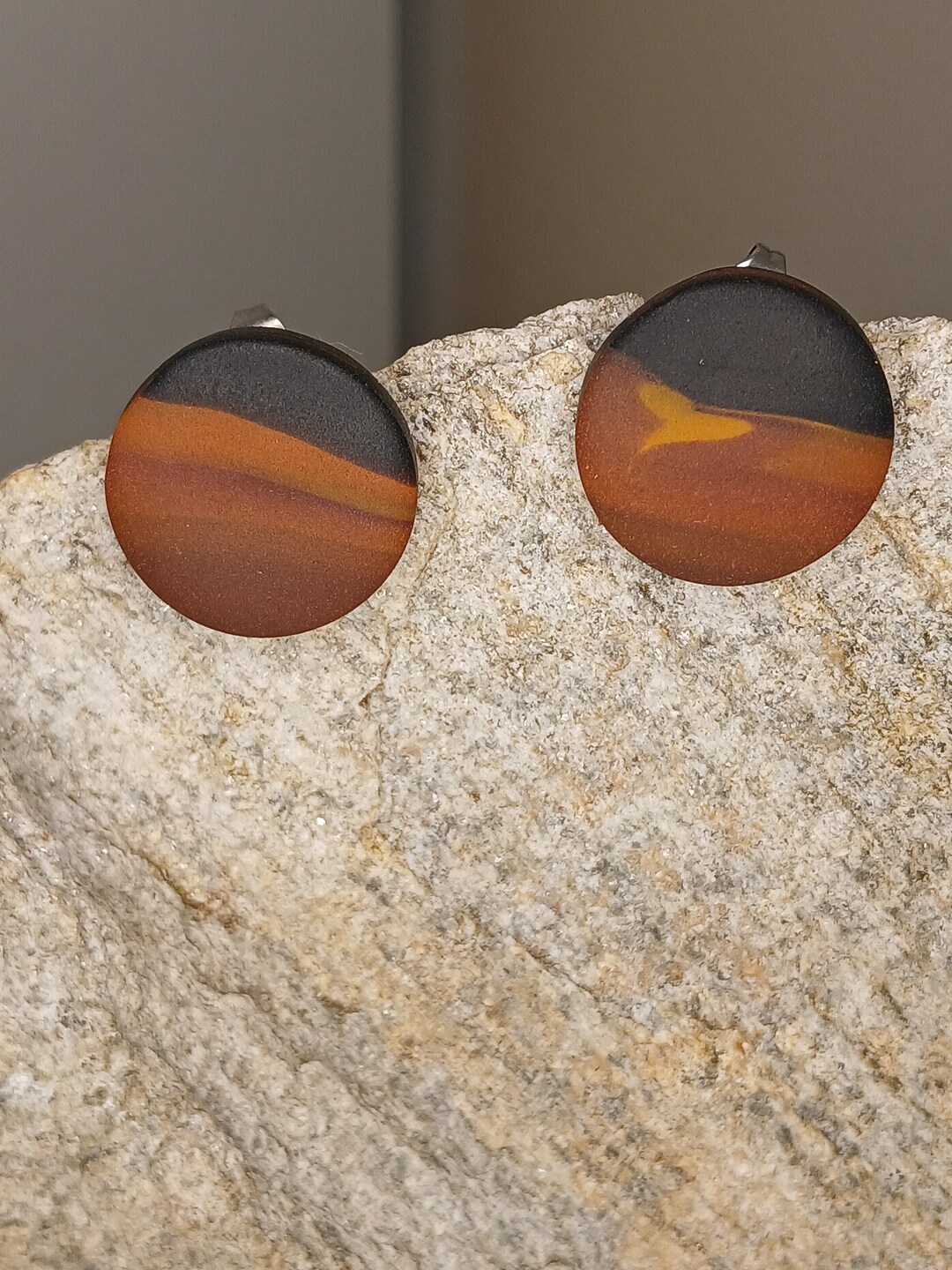 Ohrstecker mit Farben wie eine Wüder in der Nacht - Etsy.de