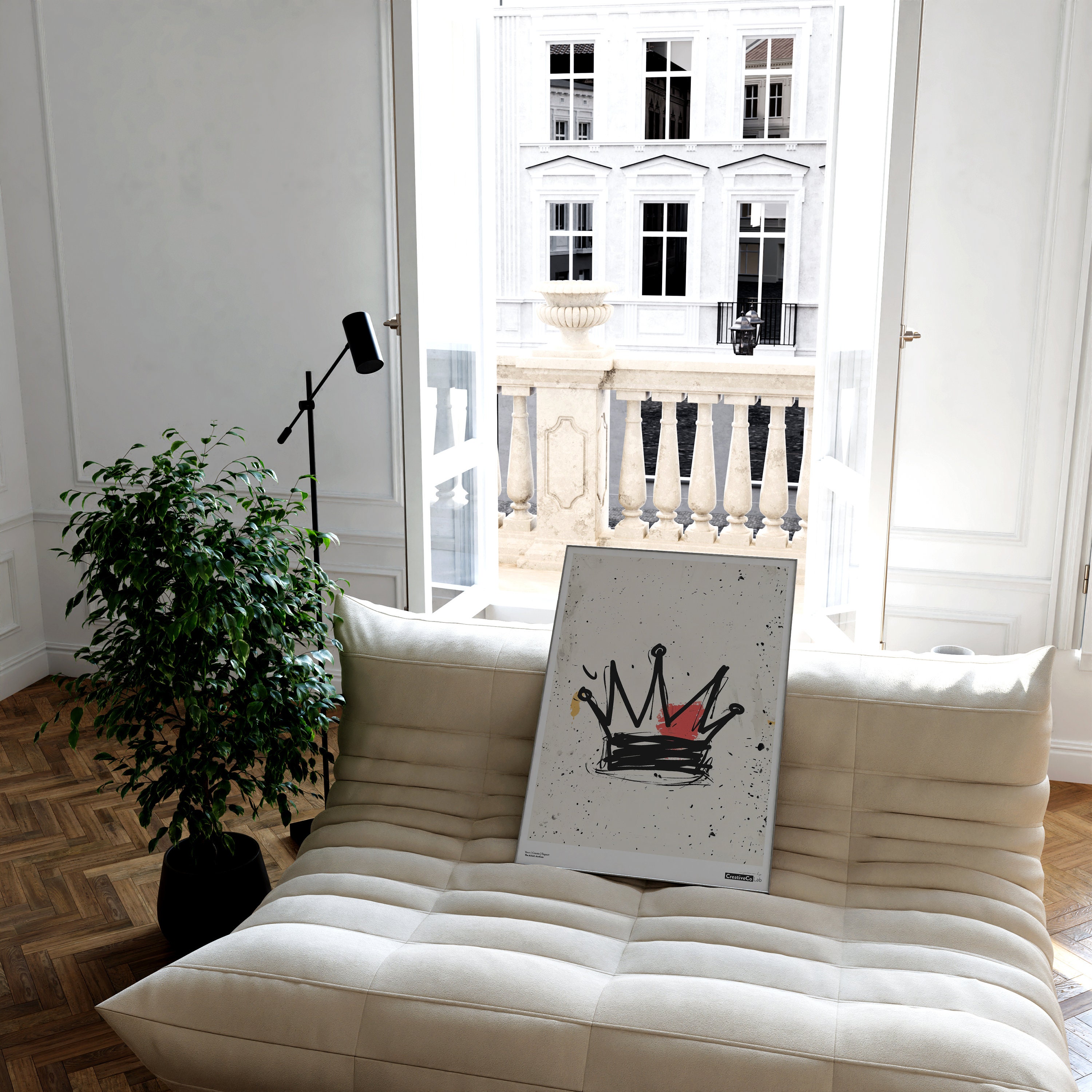 Crown Wall Art, Crown Poster, King Crown Art, Queen Crown Art, Pop Art ...