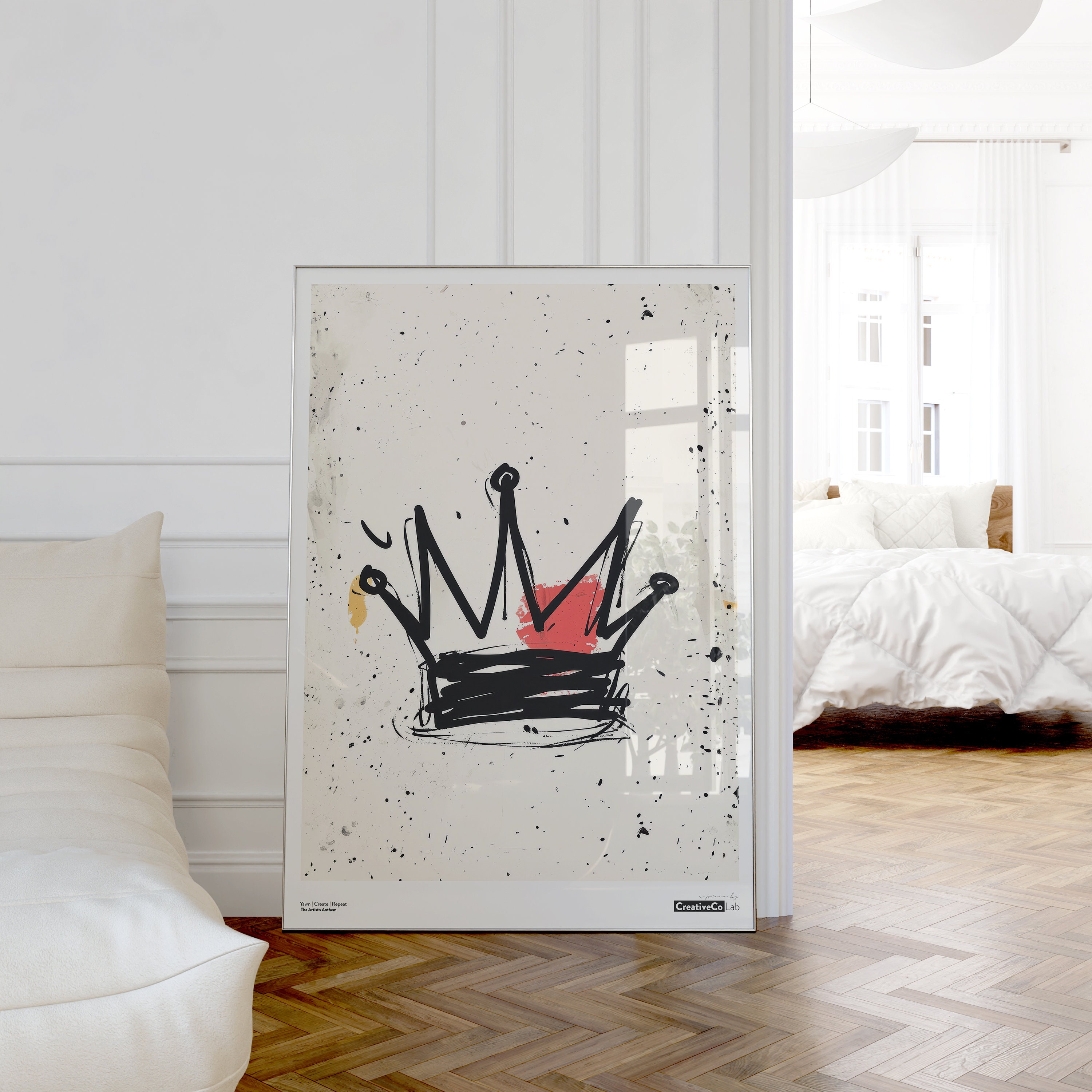 Crown Wall Art, Crown Poster, King Crown Art, Queen Crown Art, Pop Art ...
