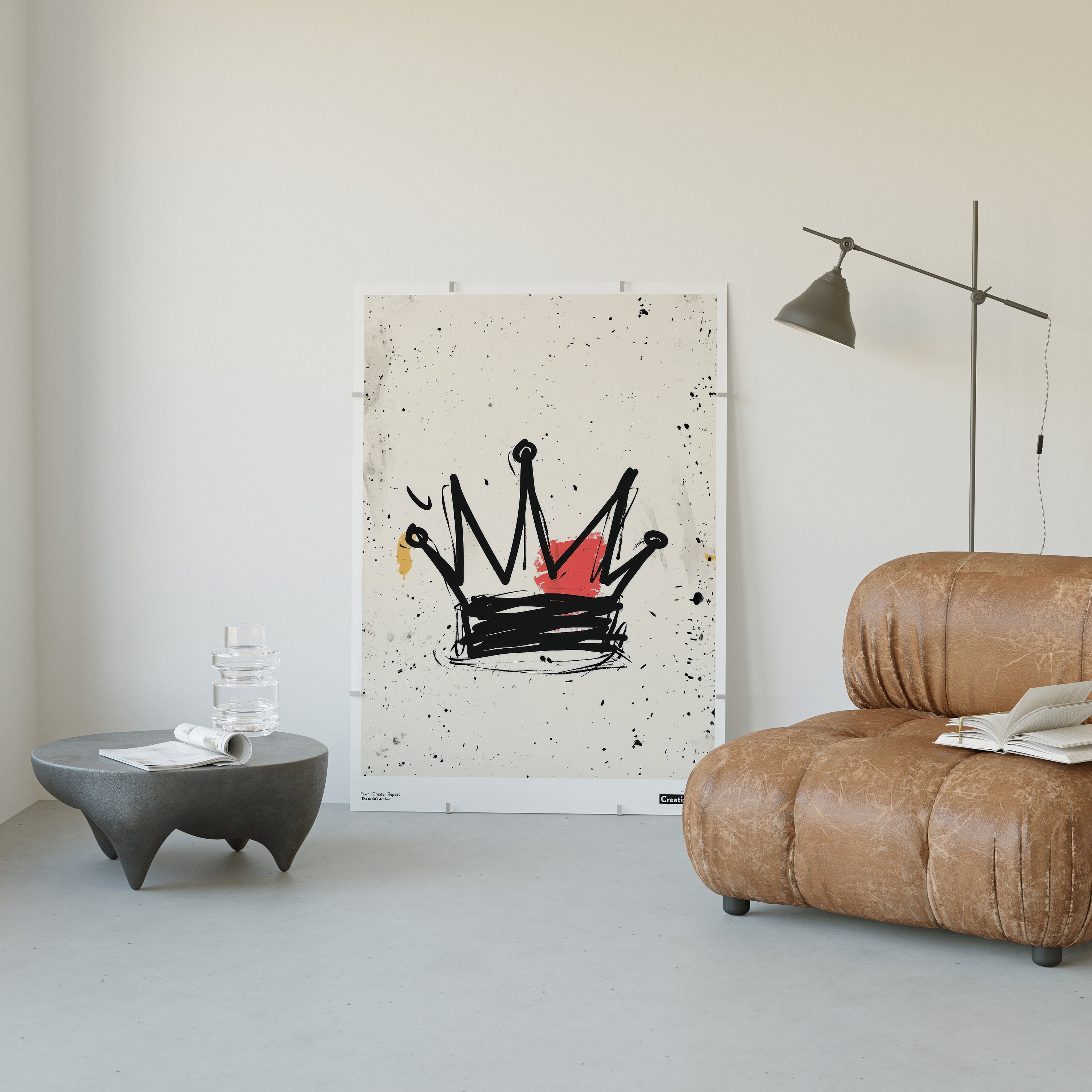 Crown Wall Art, Crown Poster, King Crown Art, Queen Crown Art, Pop Art ...