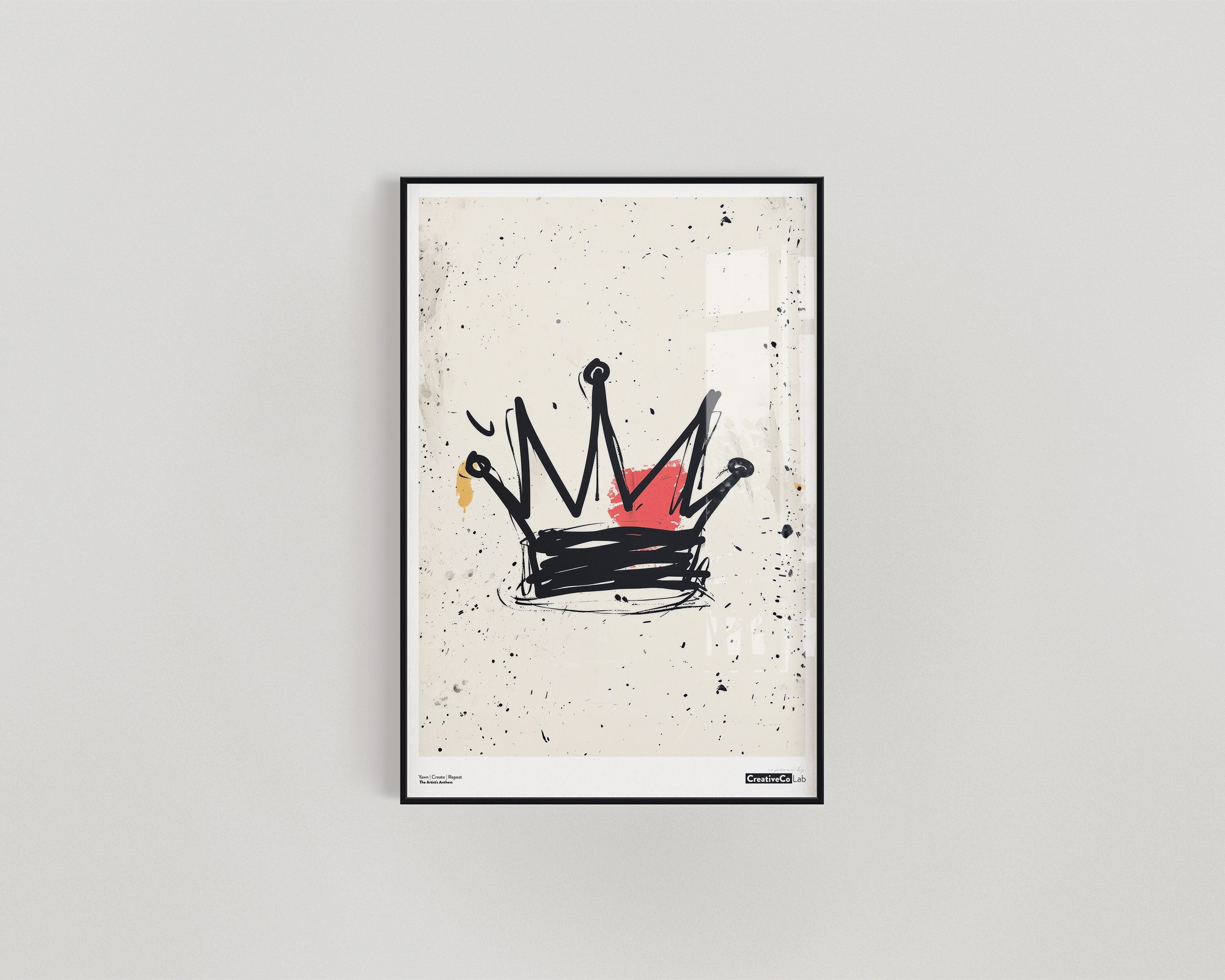 Crown Wall Art, Crown Poster, King Crown Art, Queen Crown Art, Pop Art ...