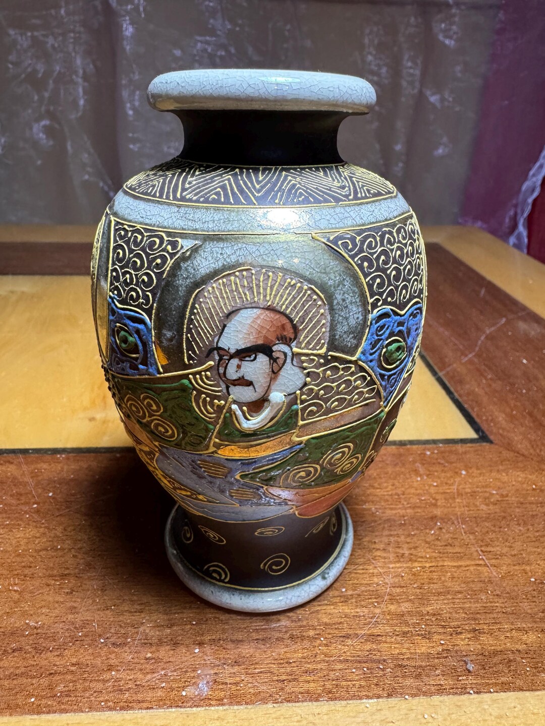Rare Japanese Satsuma Vase With Hand Painted - Etsy