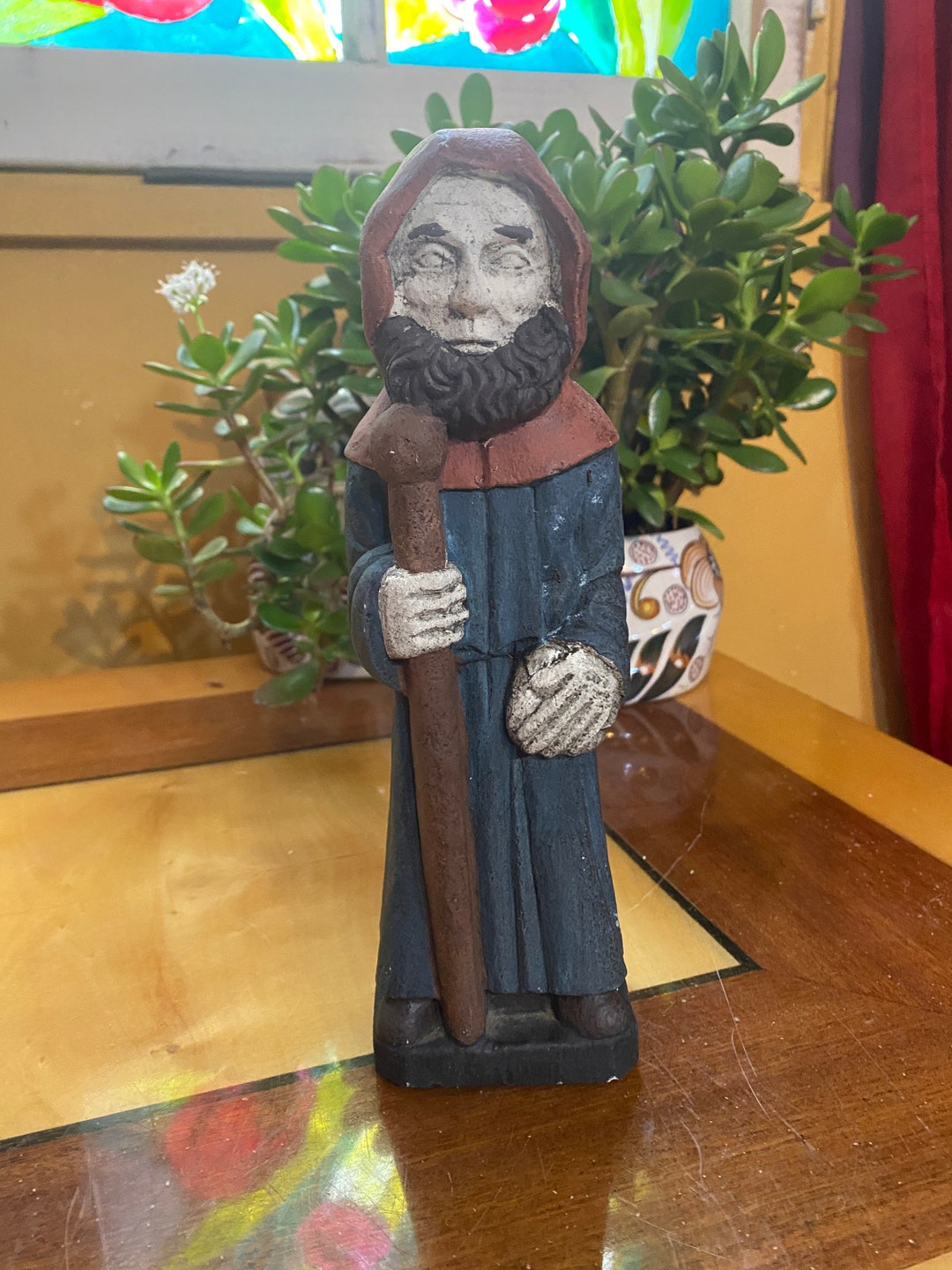 Old Statue of Saint Jacques Made of Restored Stone 23 Cm - Etsy