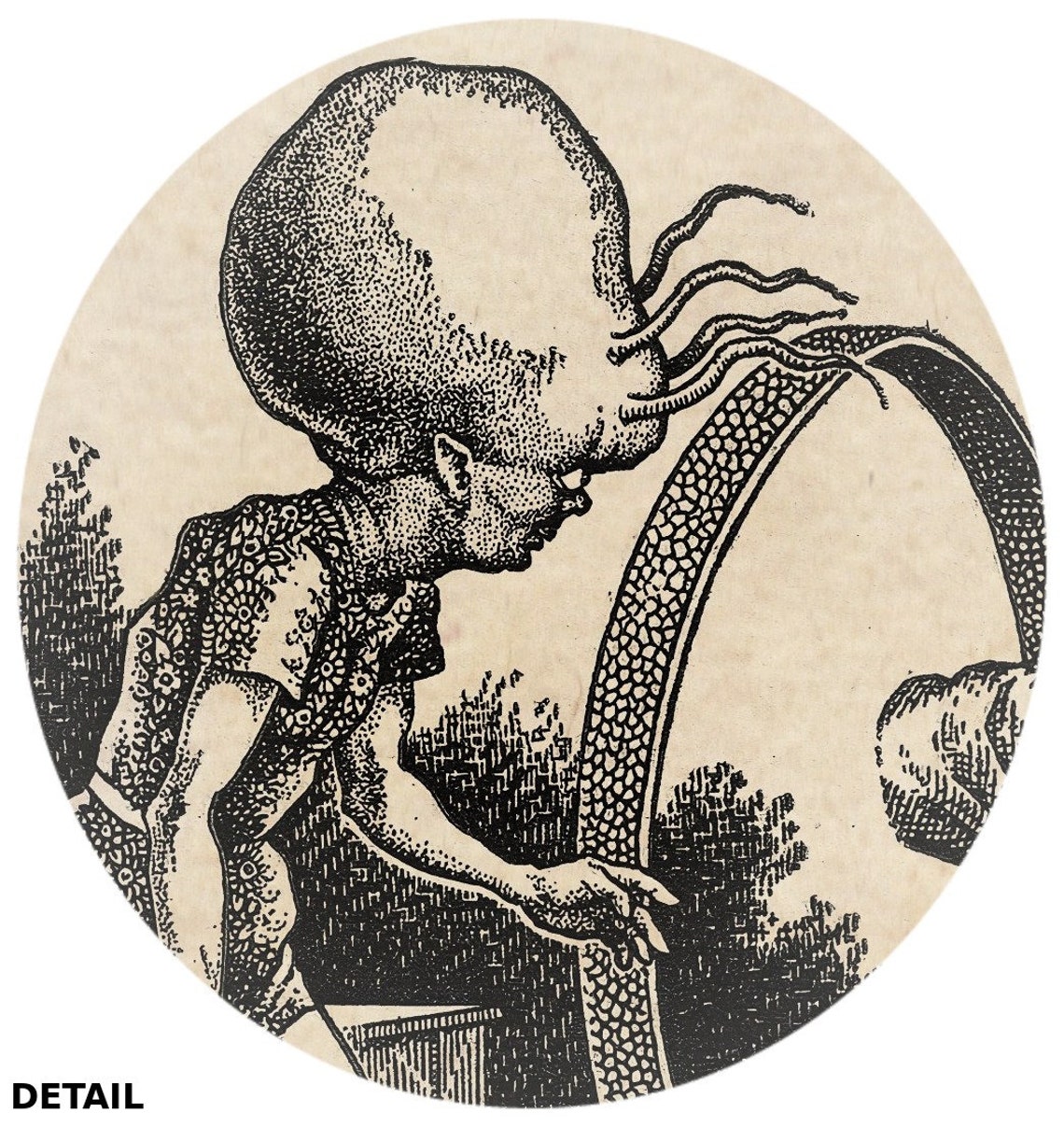 Dimensional Portal, Vintage Print of Alien Human Portal Technology, ET ...