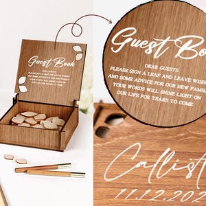 Personalized Wedding Guest Book Alternative: Rustic Wood Family Tree - Etsy