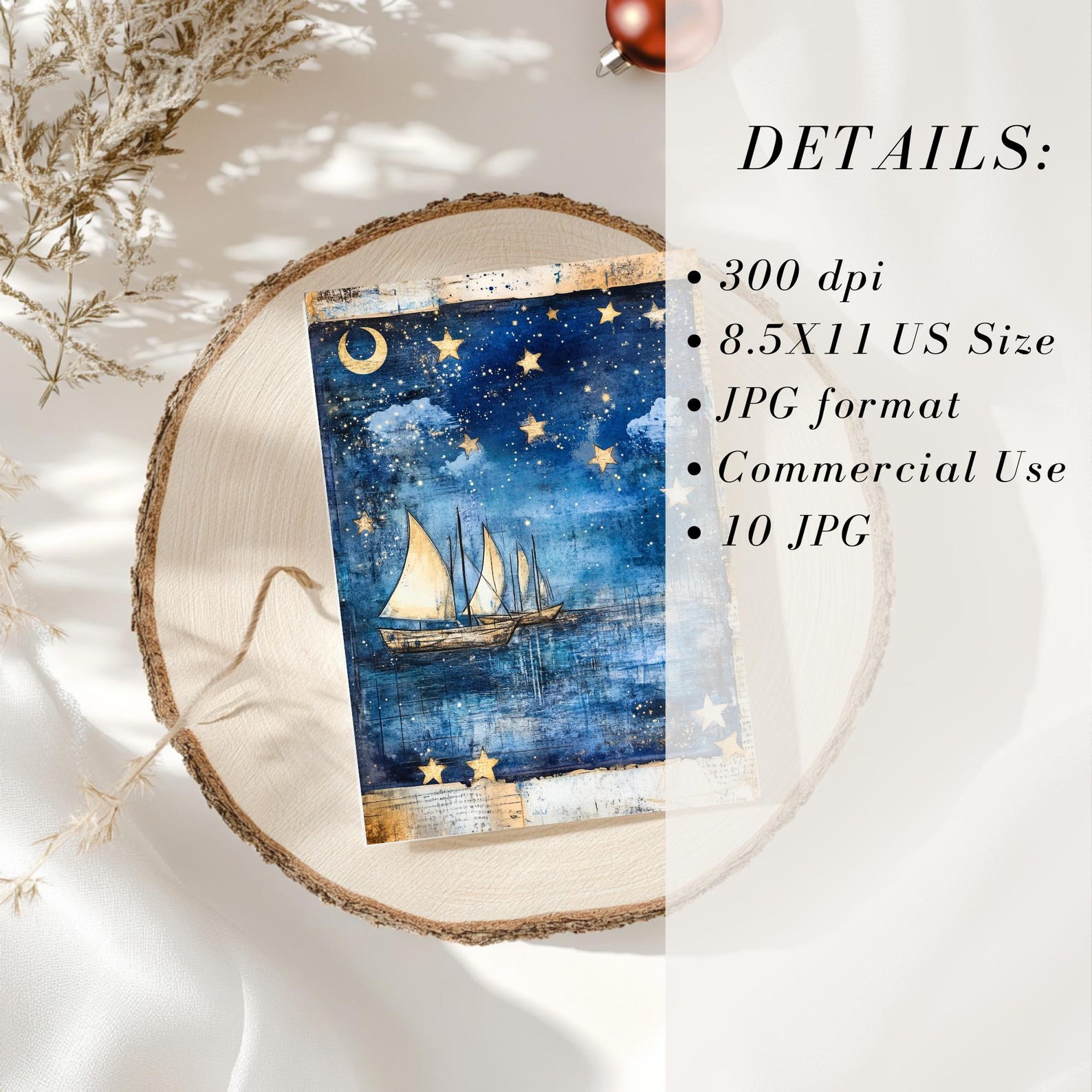 Celestial Dream Map Junk Journal Pages JPG Whimsical Fantasy ...