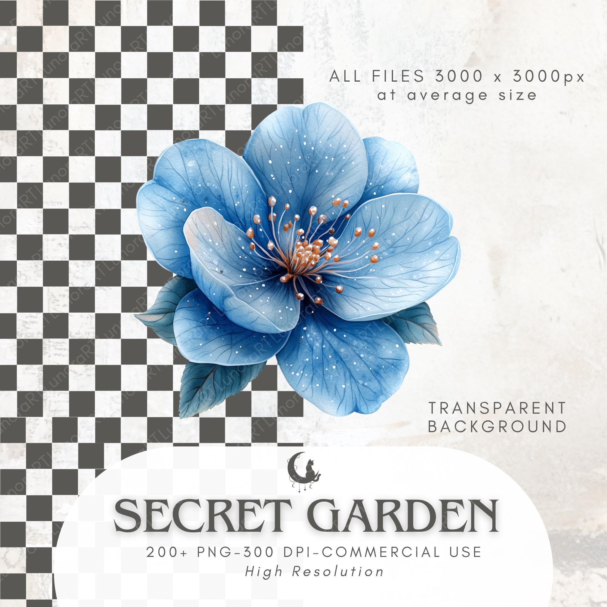 Magical Flowers and Plants Clipart Bundle PNG Transparent Background ...