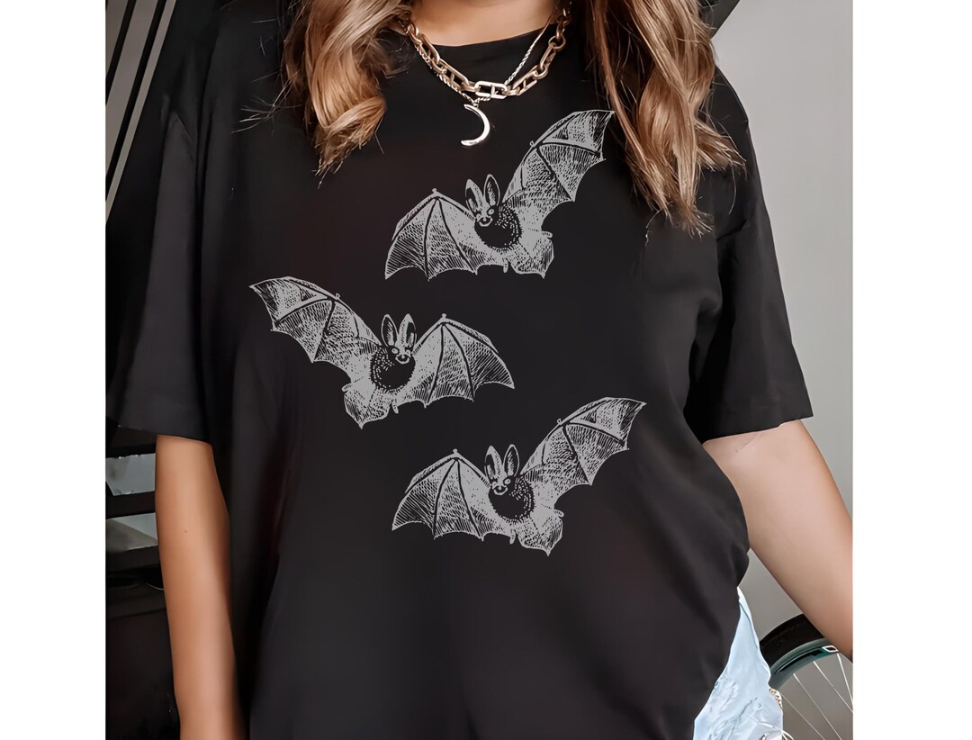 Classic Three Bats Y2k T-shirt, Vintage 90s Style Bat T-shirt, Retro ...