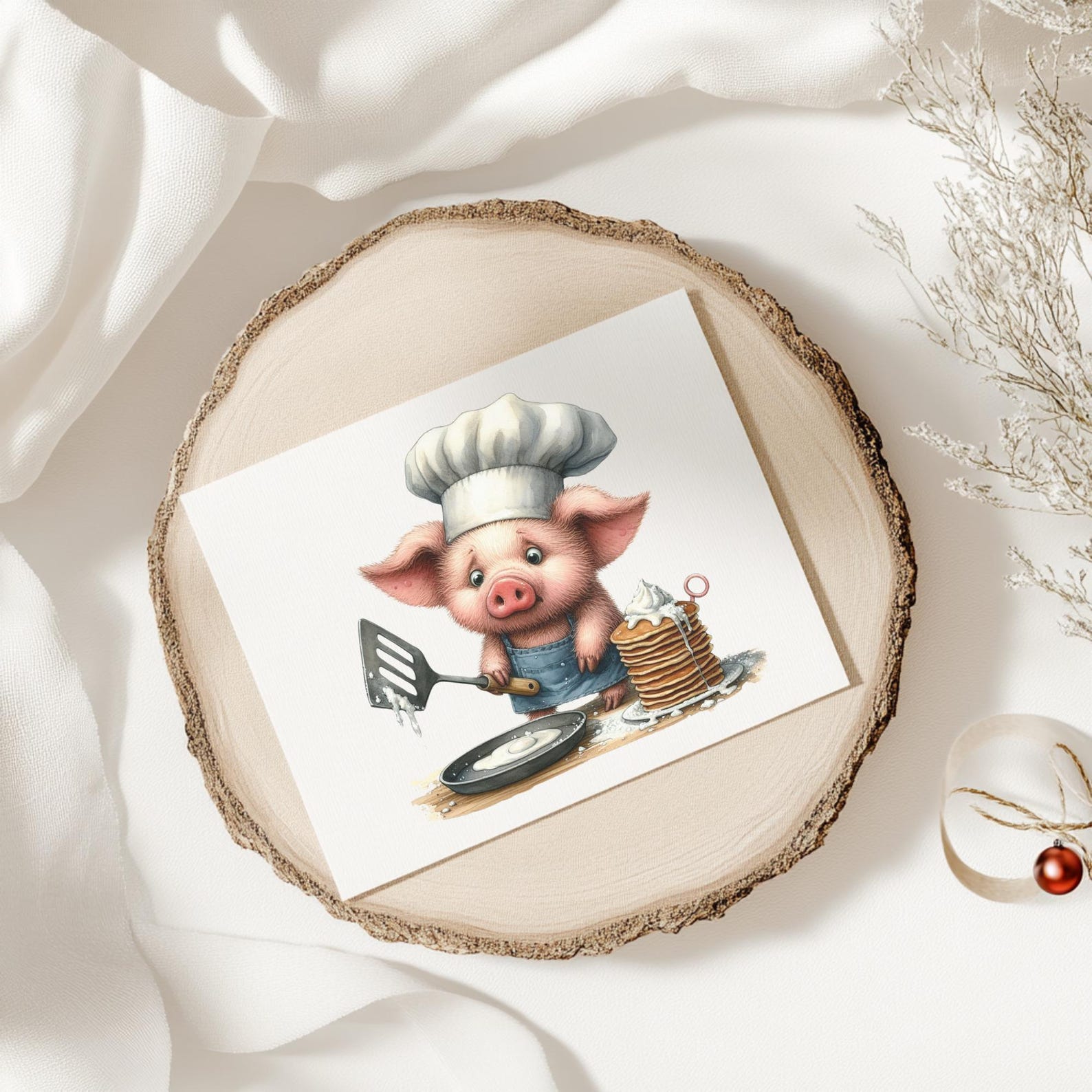 Funny Quirky Pig Chef Clipart Set of 10 High Quality 300 DPI Jpgs ...