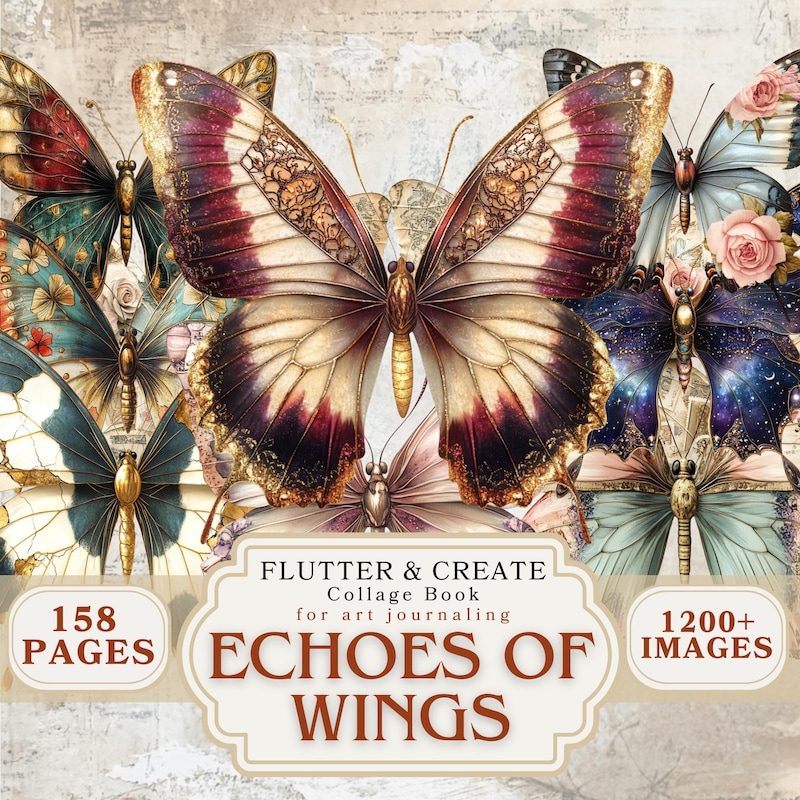 Collage Butterfly Papers - Etsy