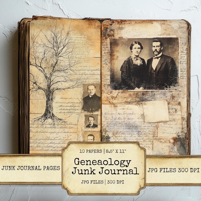 Digital Family Tree Pages - Etsy