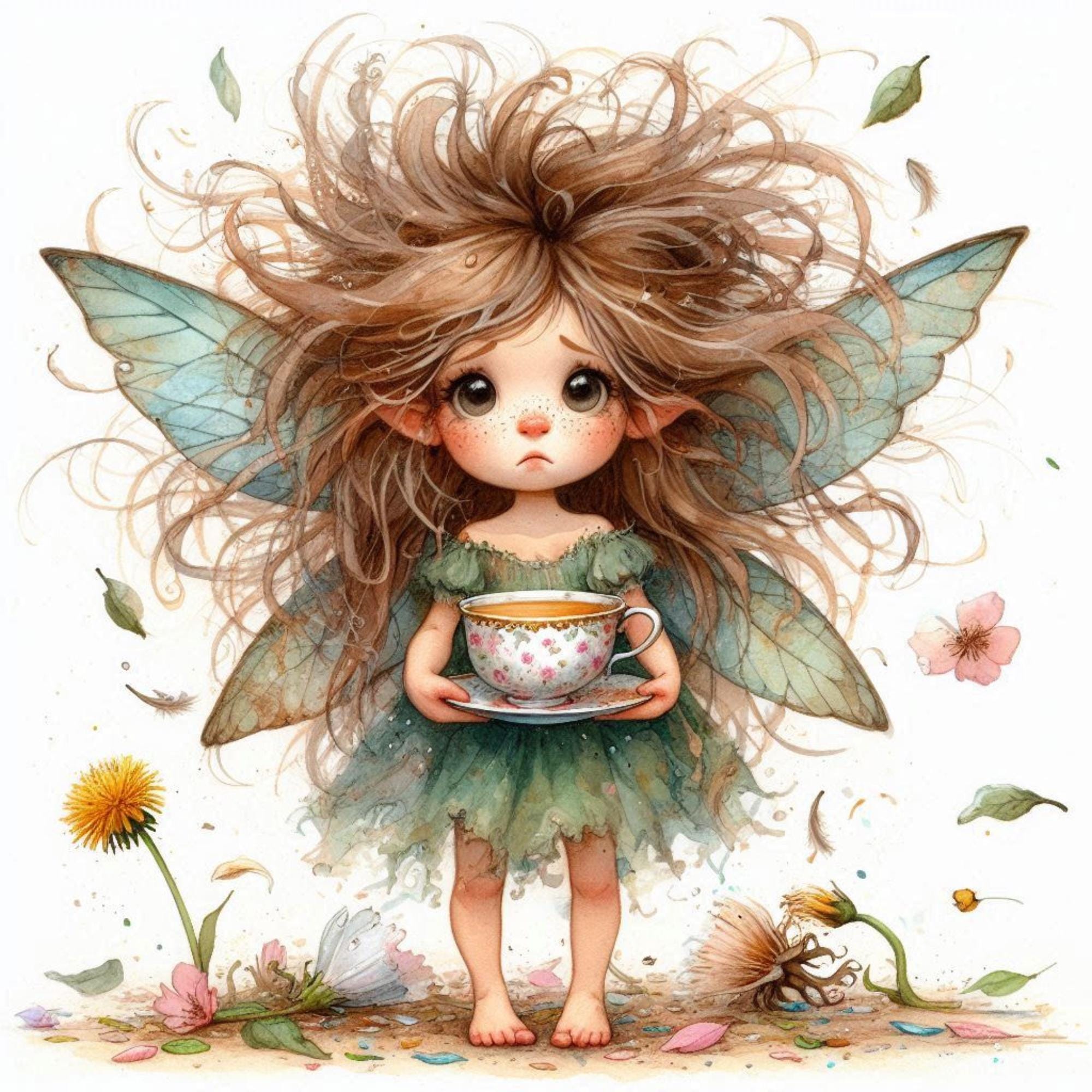 Quirky Watercolor Princess Clipart Set of 10 High Quality 300 DPI Jpgs ...