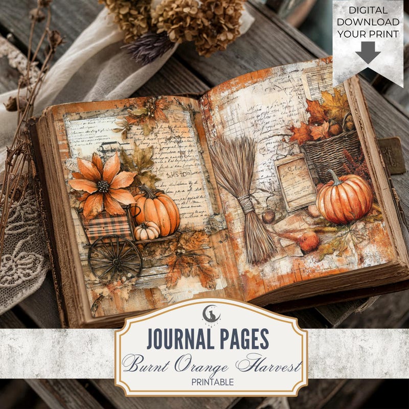 Orange Journal - Etsy