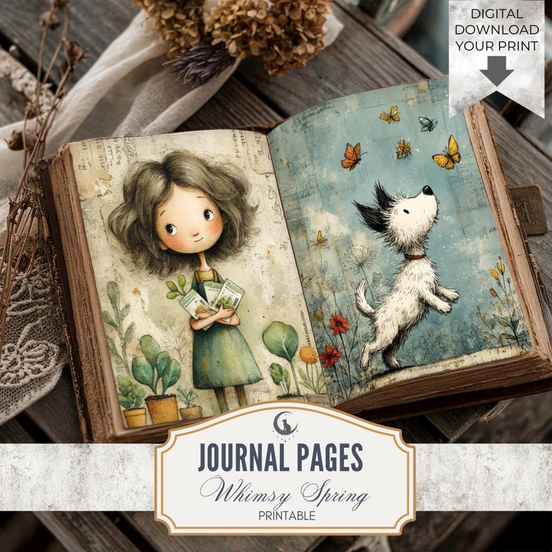 Whimsy Junk Journal Kit - Etsy