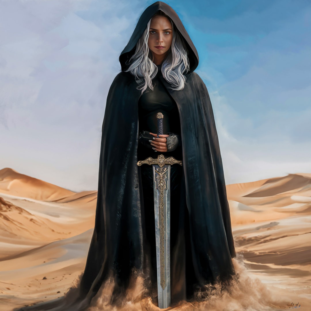 Unique Wizard Witch Cape Costume, Renaissance Hooded Cloak, Witch ...