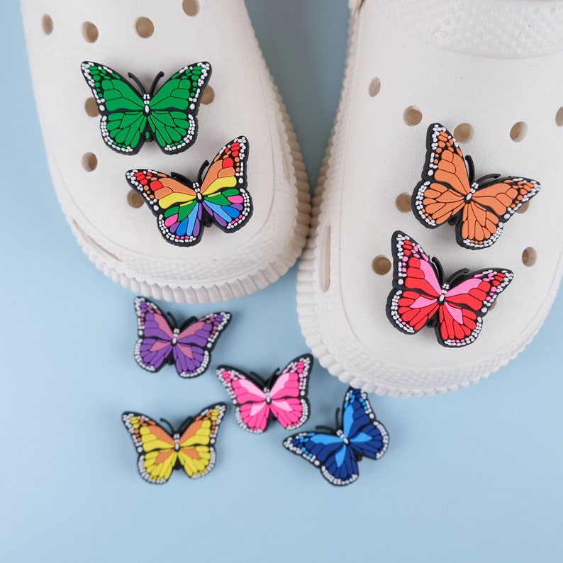 Butterfly Croc Charm, Hawaii Croc Charm, Girly Croc Charm, Animal Shoe ...