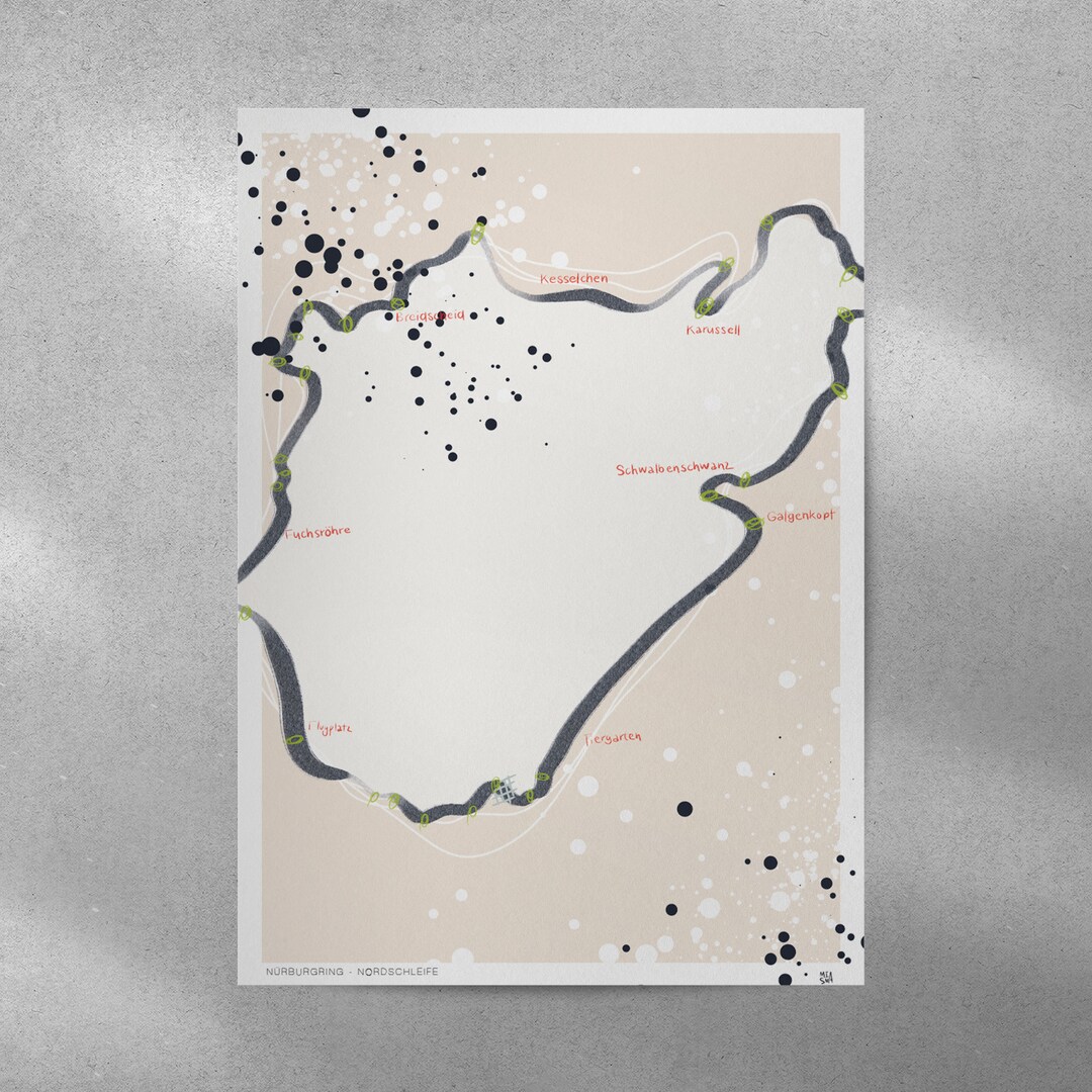 Nurburgring Nordschleife Poster 21x30 Cm - Etsy