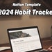 2024 Habit Tracker - Notion Template - Etsy
