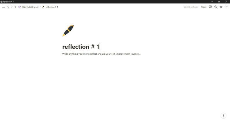 2024 Habit Tracker - Notion Template - Etsy