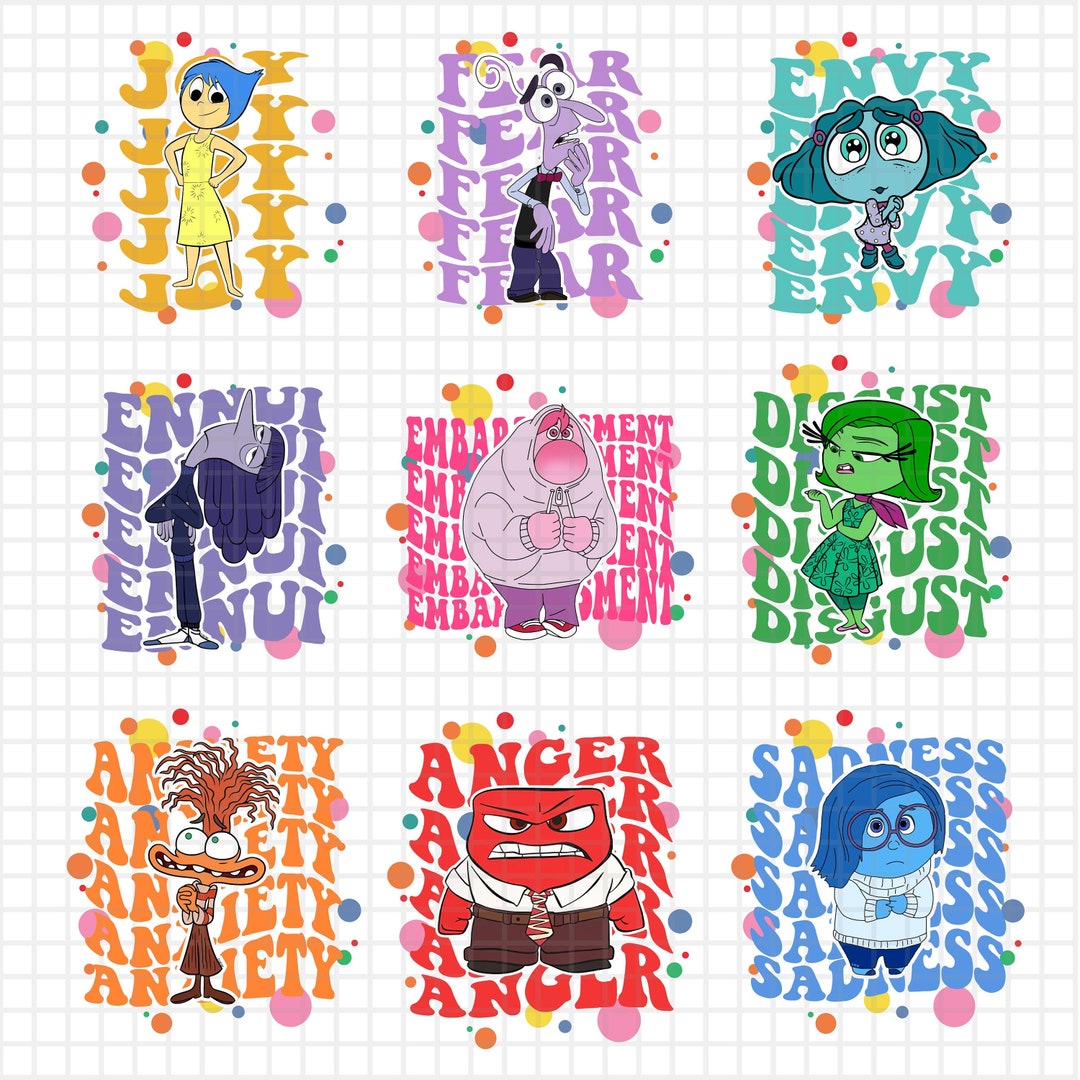 Inside Out 2 Big Bundle Png Clipart, Ira Alegría Tristeza Vergüenza ...