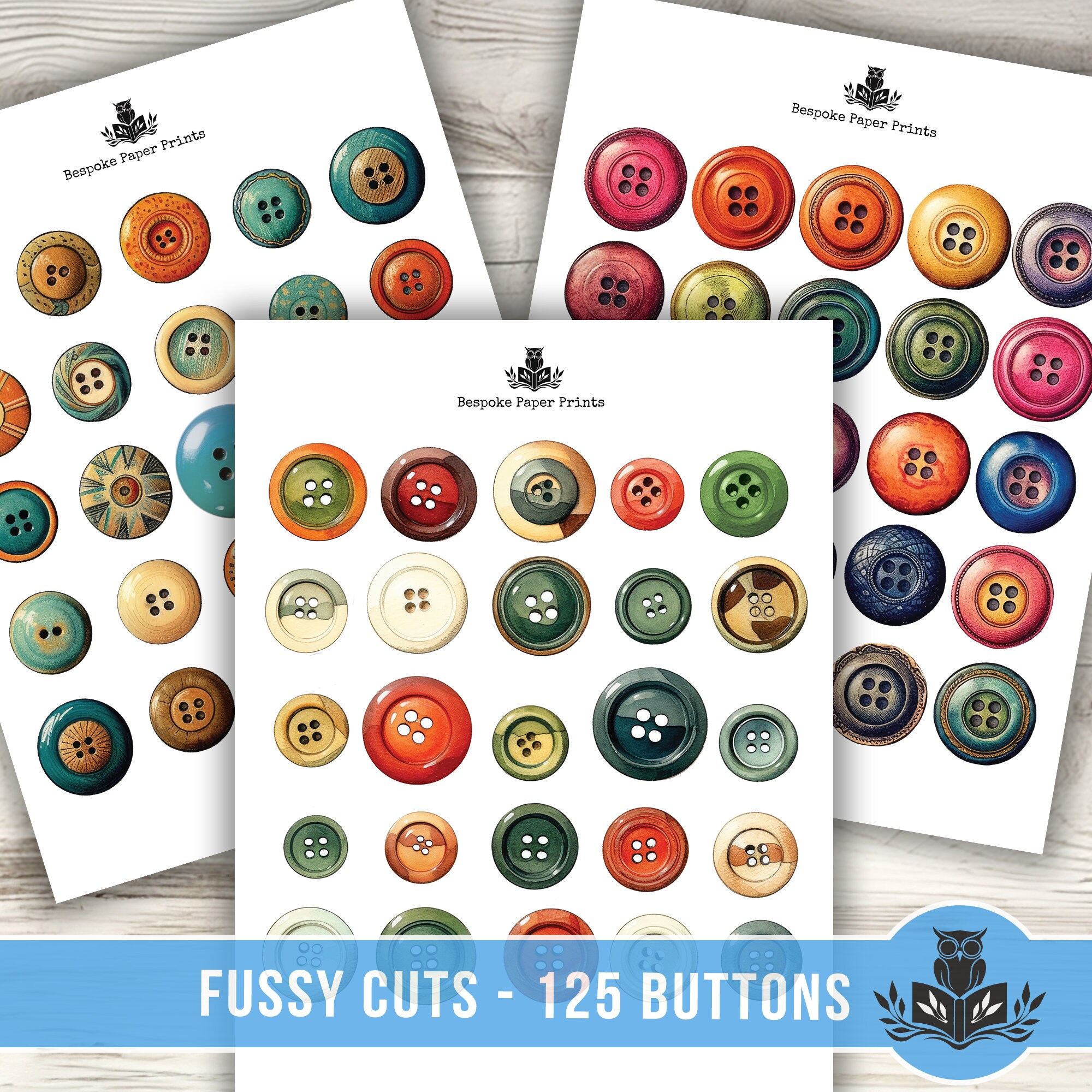 Printable Junk Journal, Fussy Cut, Buttons, Sewing, Ephemera, Clipart ...