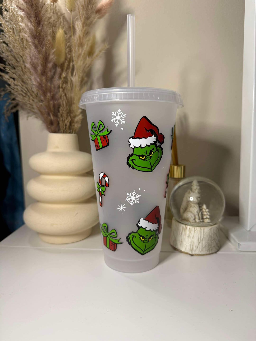 Grinch Inspired Cold Tumbler/ Grinch Cup / Christmas Cup / Grinch - Etsy