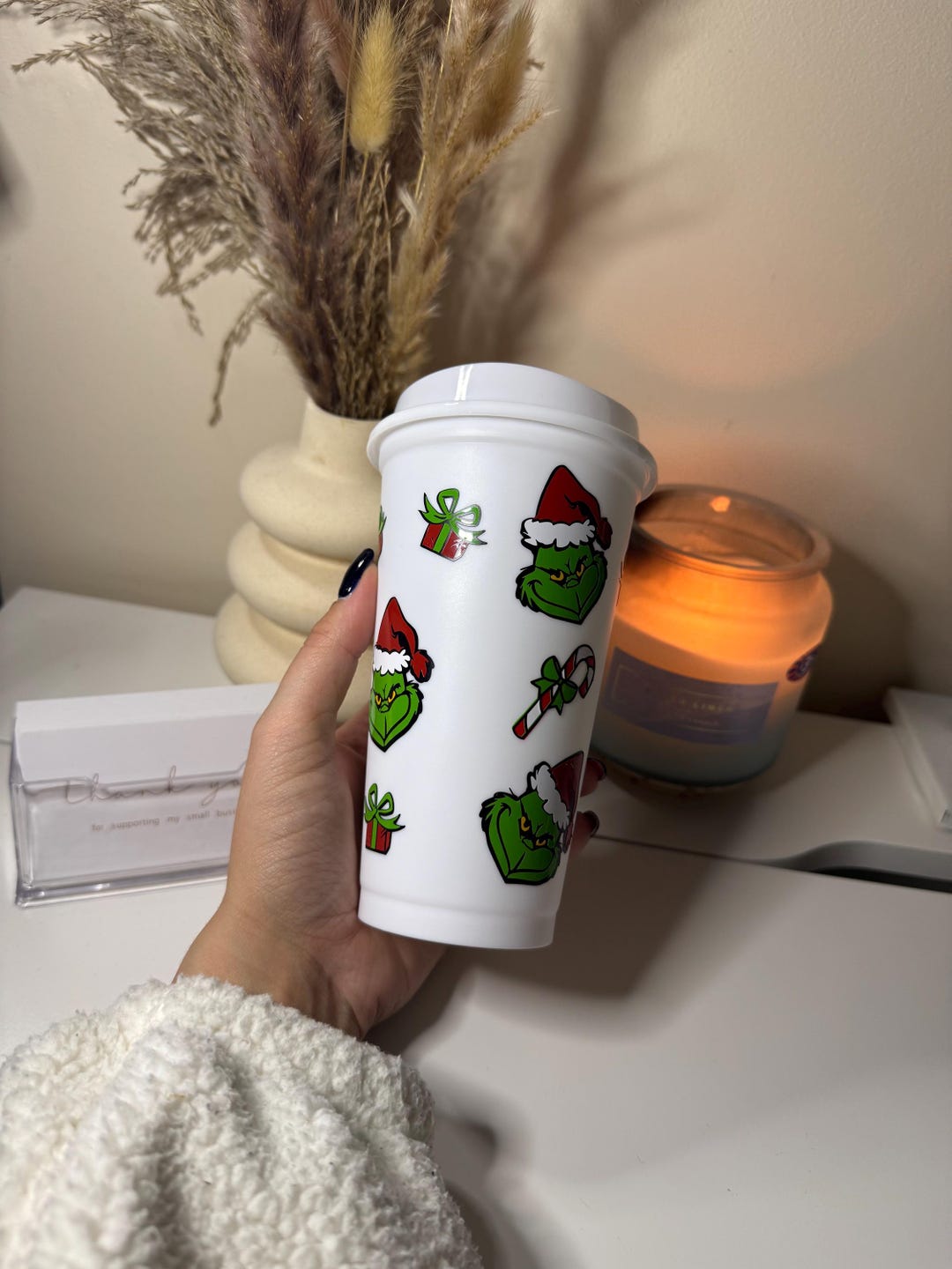 Grinch Inspired Hot Drink Cup / Grinch Cup / Christmas Cup / Grinch ...