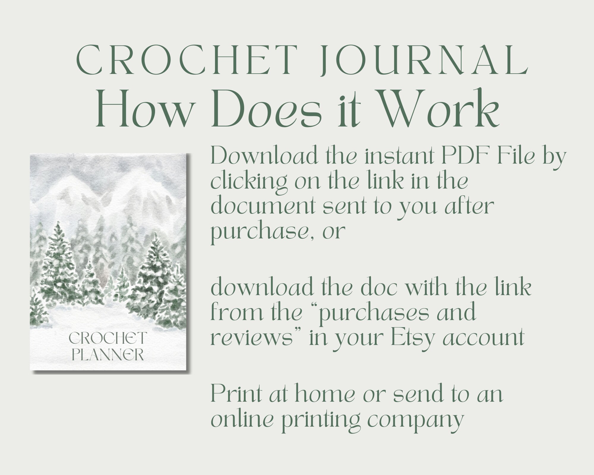 Printable Crochet Project Planner Crochet Journal Crochet Planner ...