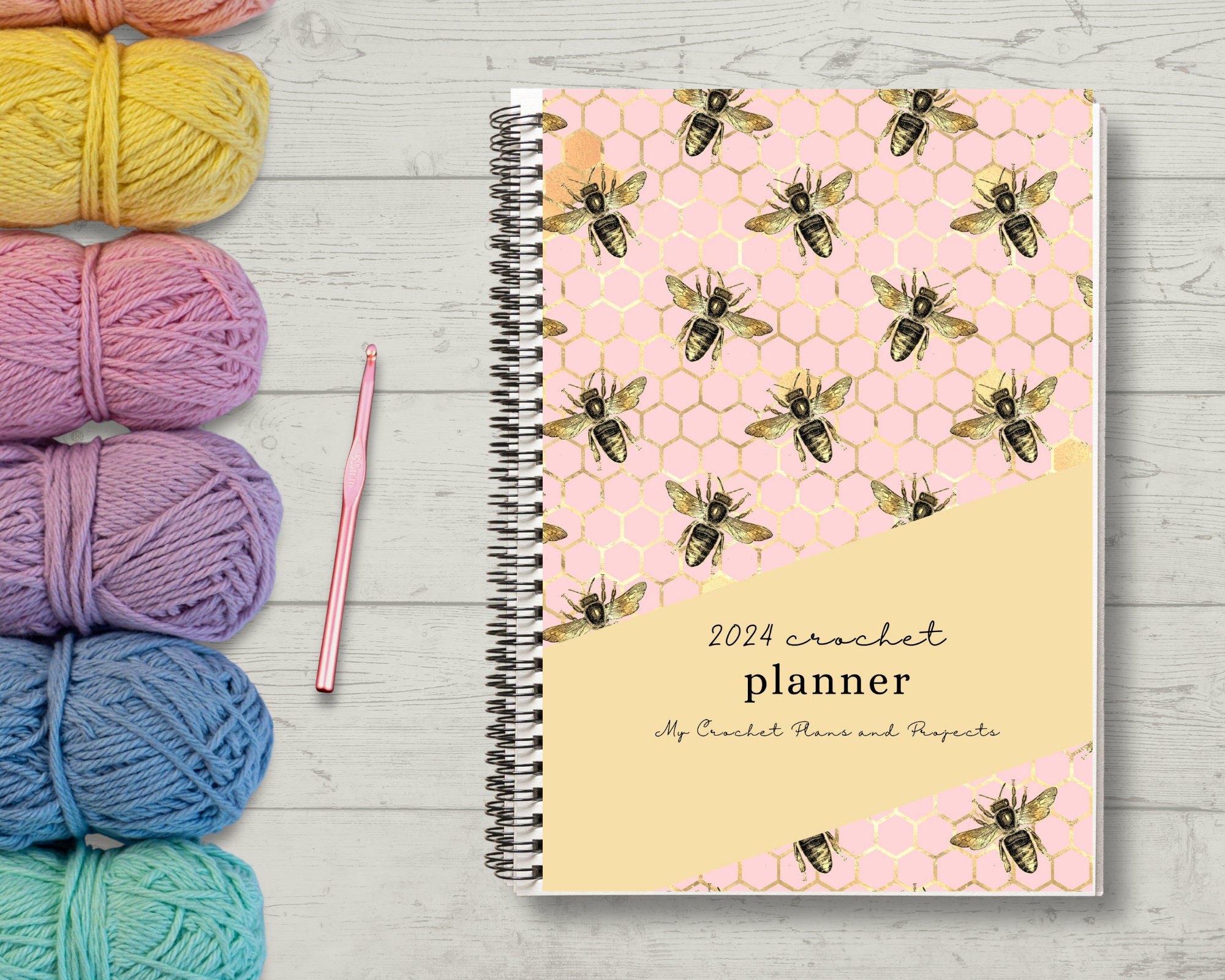 2024 Printable Crochet Project Planner, Crochet Journal, Crochet ...