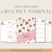 Printable Crochet Pattern Planner Template, Crochet Pattern Template ...