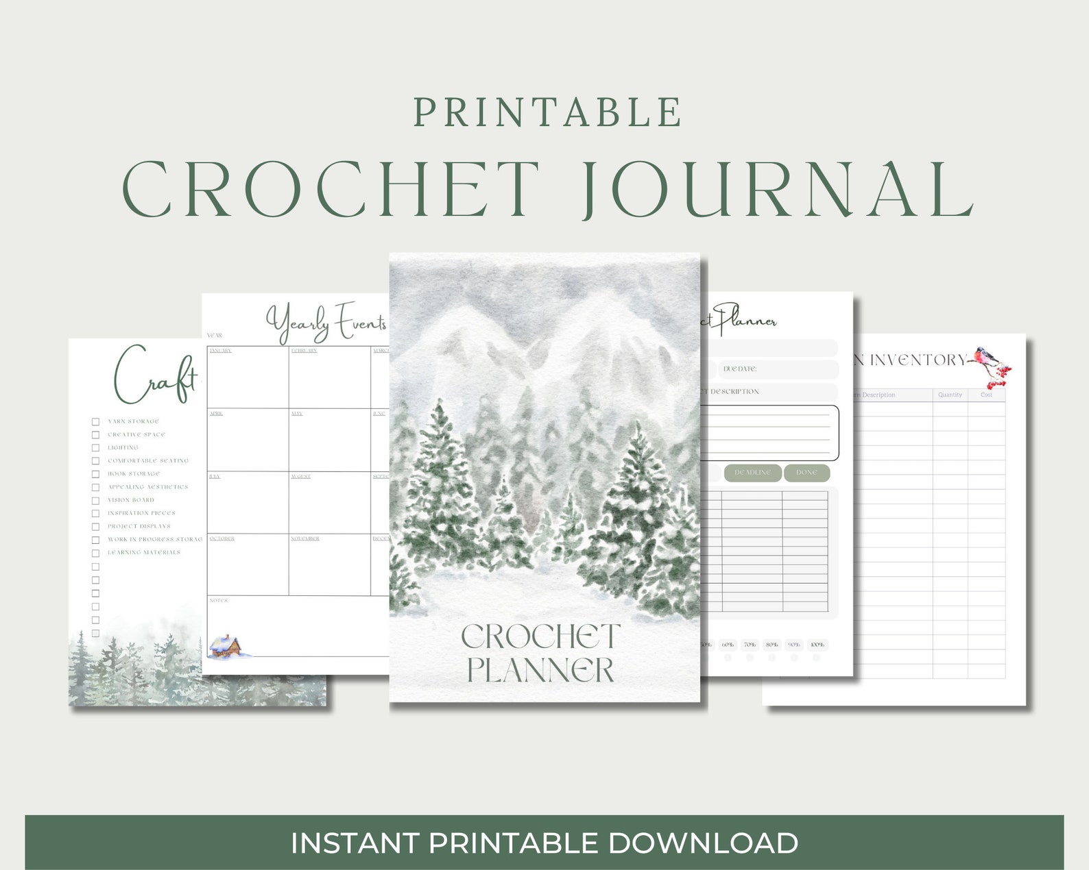Printable Crochet Project Planner Crochet Journal Crochet Planner ...